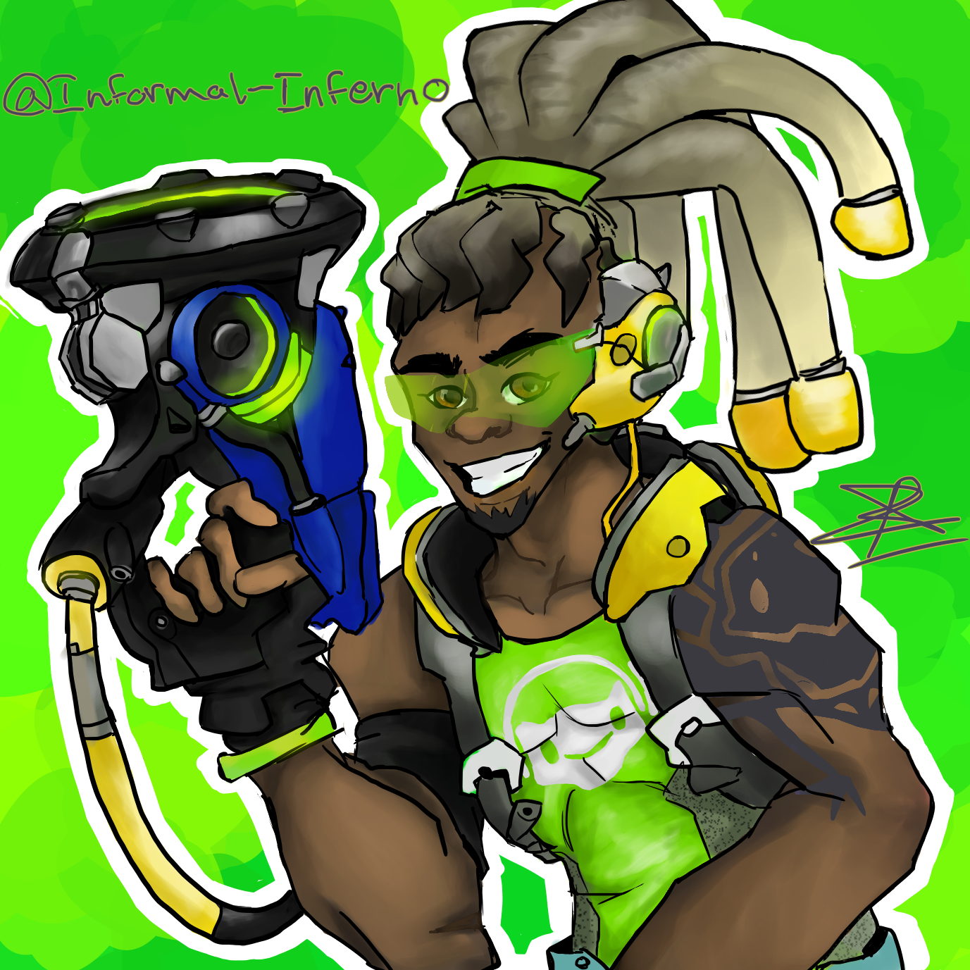 green frog boi (aka lucio) roshygurlz - Illustrations ART street