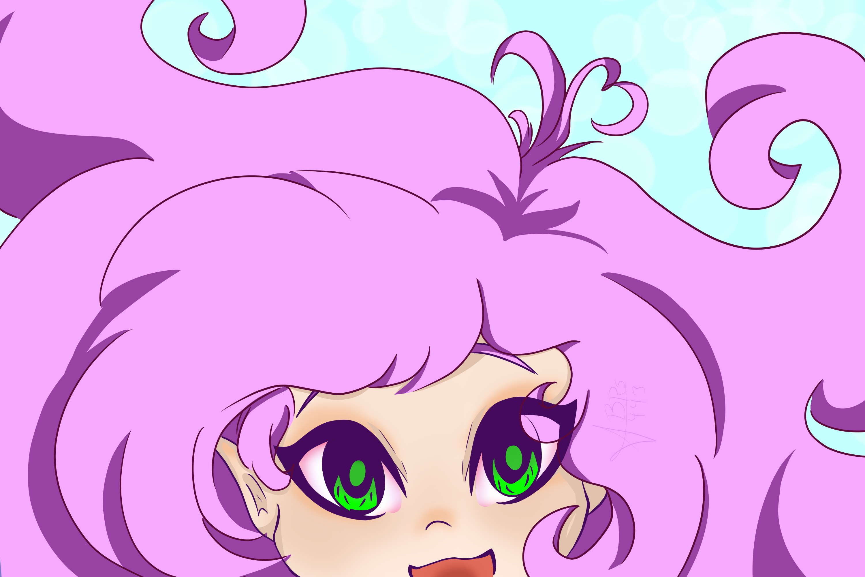 anime girl (pastel color) oc:neon GoldenRose - 插畫 ART street