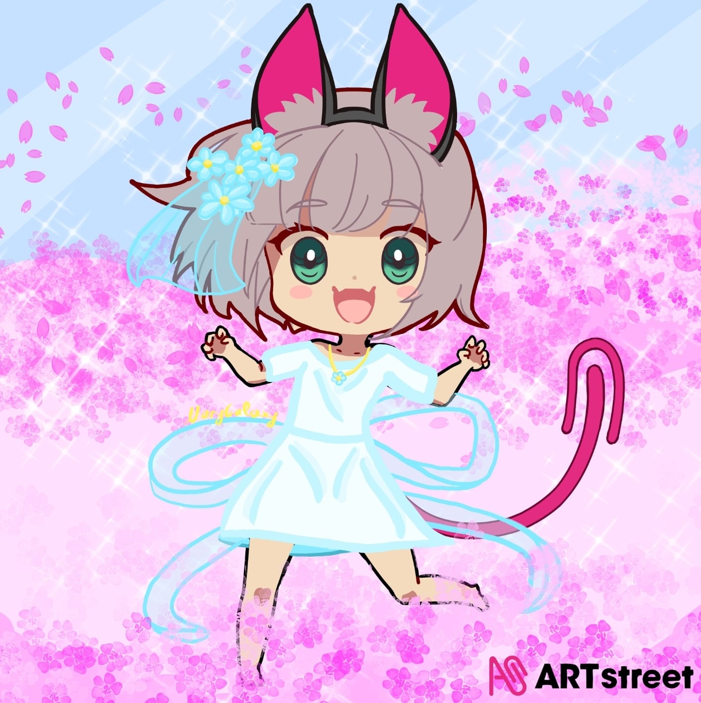Meimi-chan. Spring outfit 🌸 MaryGalaxy - Illustrations ART street