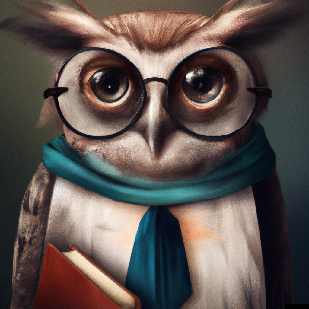 brown student owl Daiki_minami - Illustrations ART street