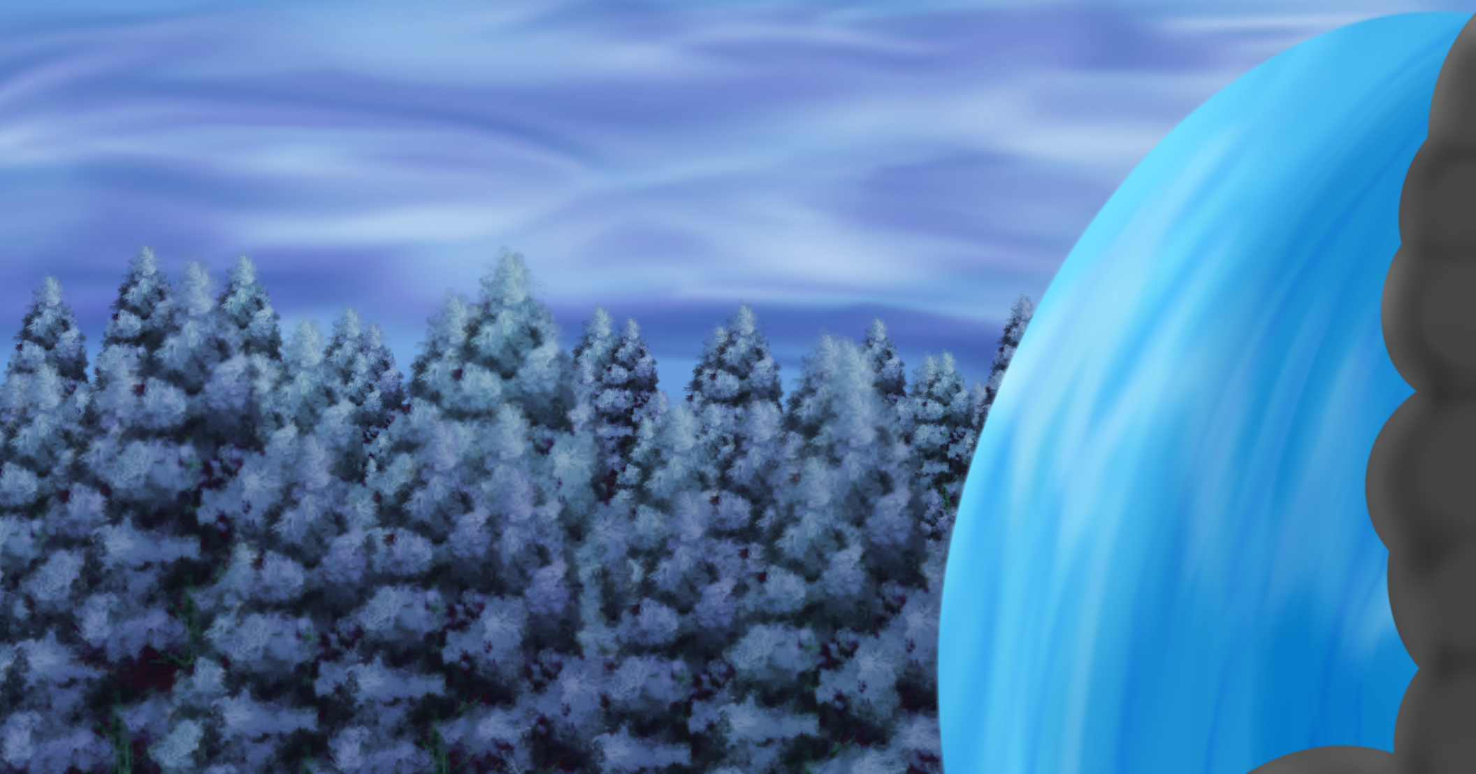 🏔️ Winter background 🏔️ NOBODY LOVE ME!! 😭😭😭 - Illustrations ART street