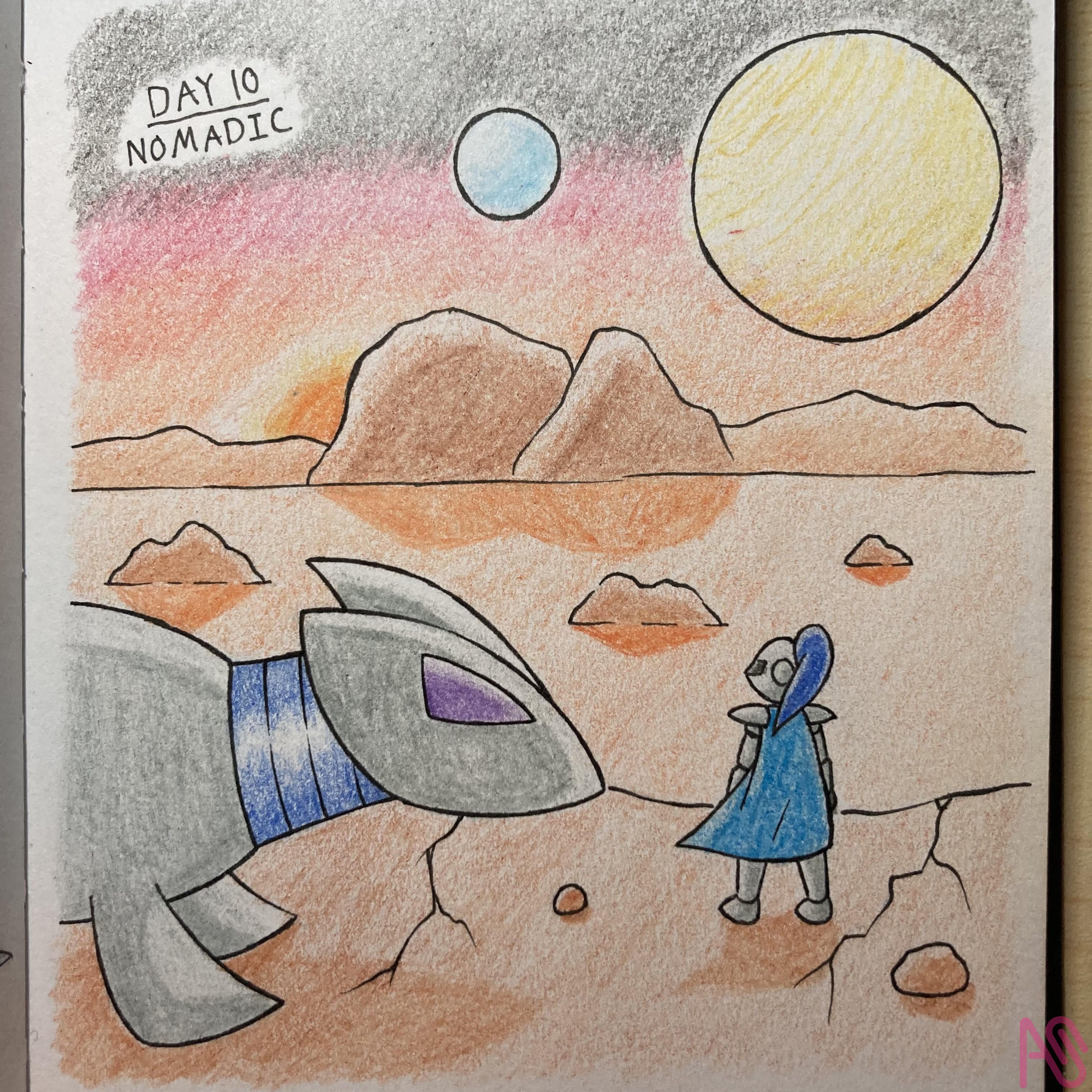 Inktober 2024 Day 10: Nomadic TheeDanTheMan - Illustrations ART street