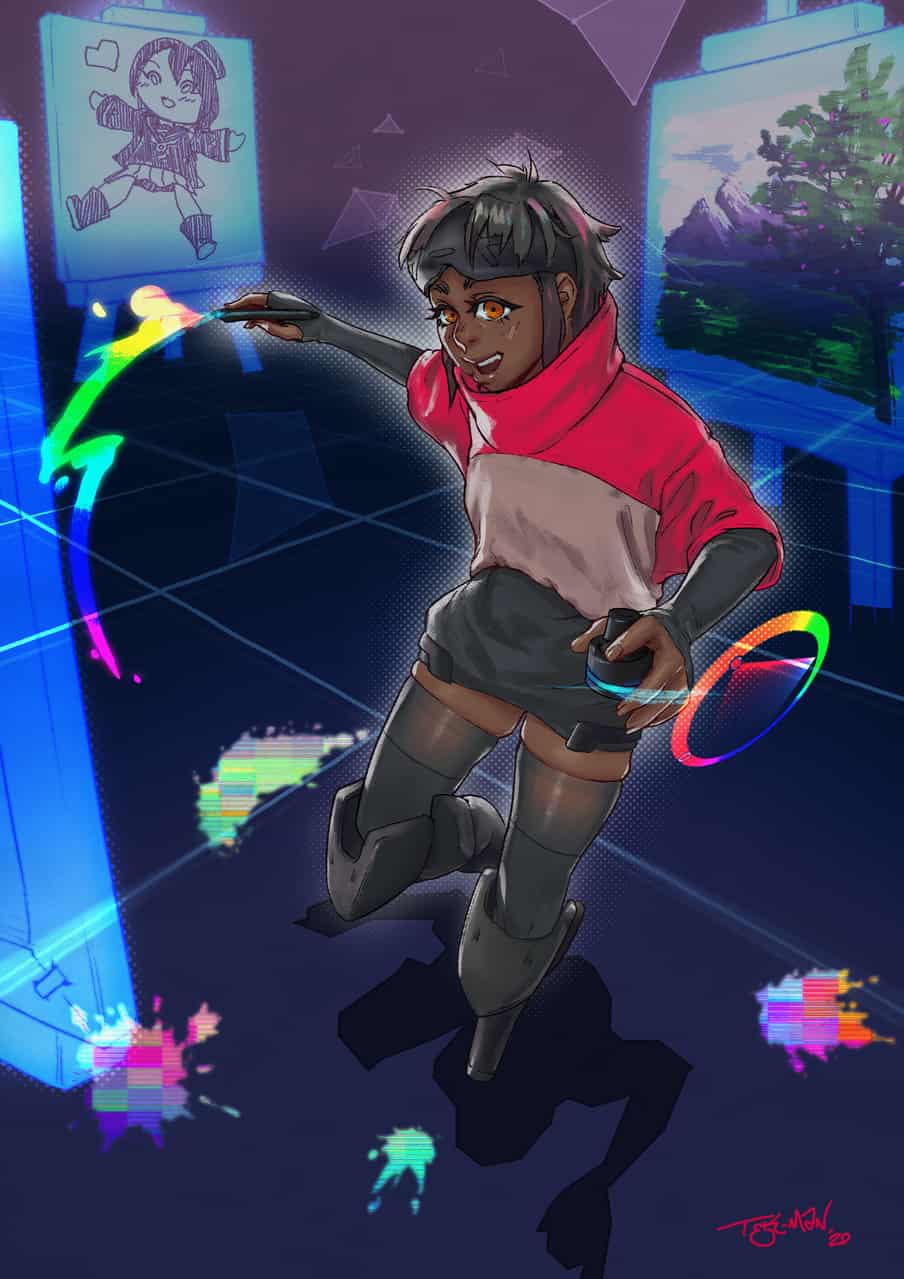 Have Fun Drawing in the Future Tek-Man - Illustrations ART street