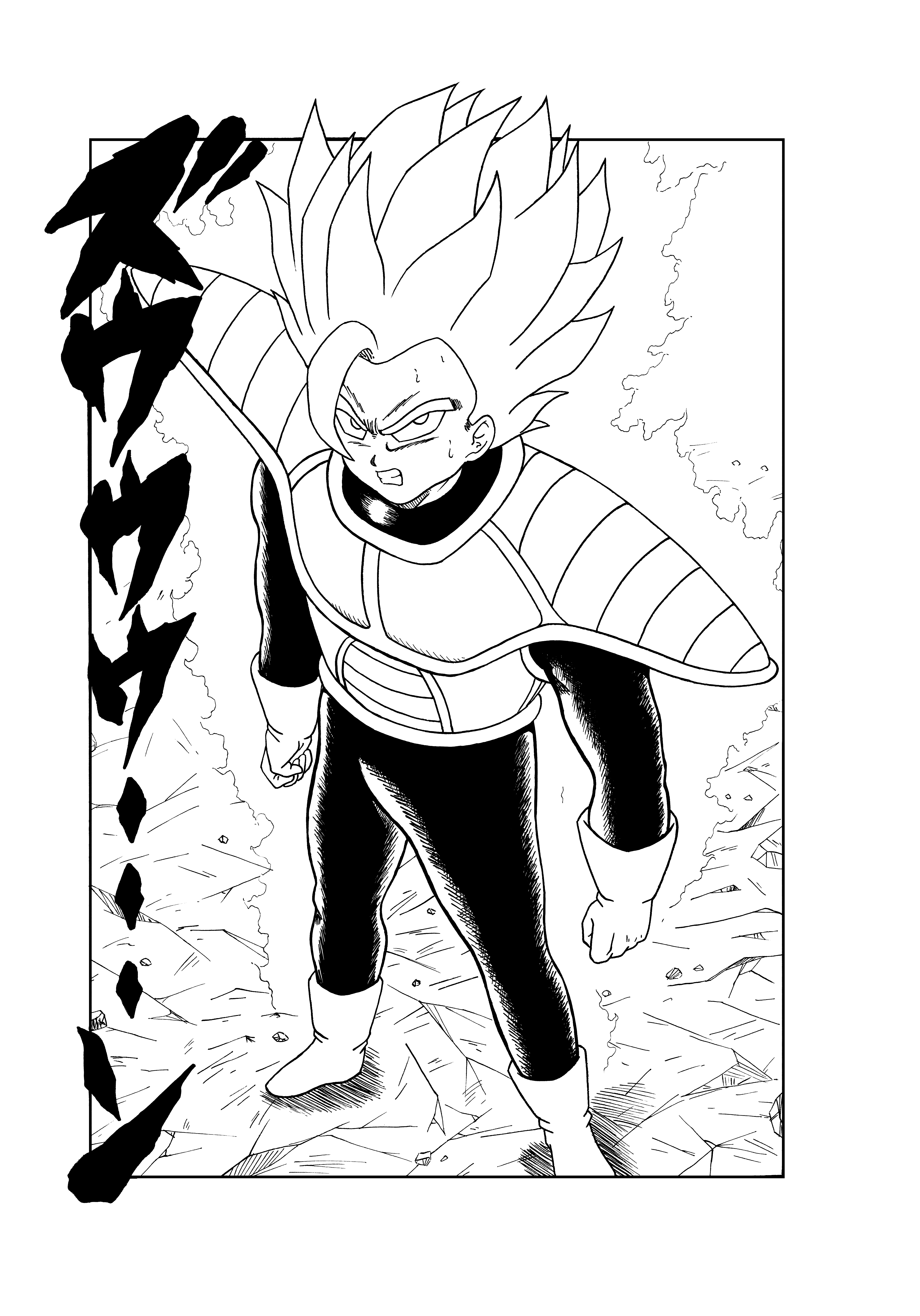 Son Gohan SSJ on Namek Nicolas.RAVAAGE - Illustrations ART street