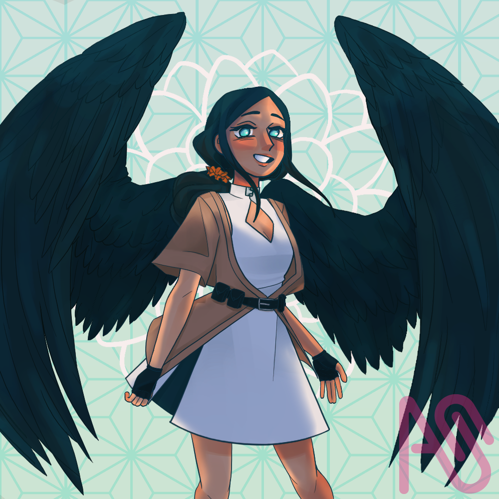 White-throated needletail bird ᗰIKᗩ - Illustrations ART street