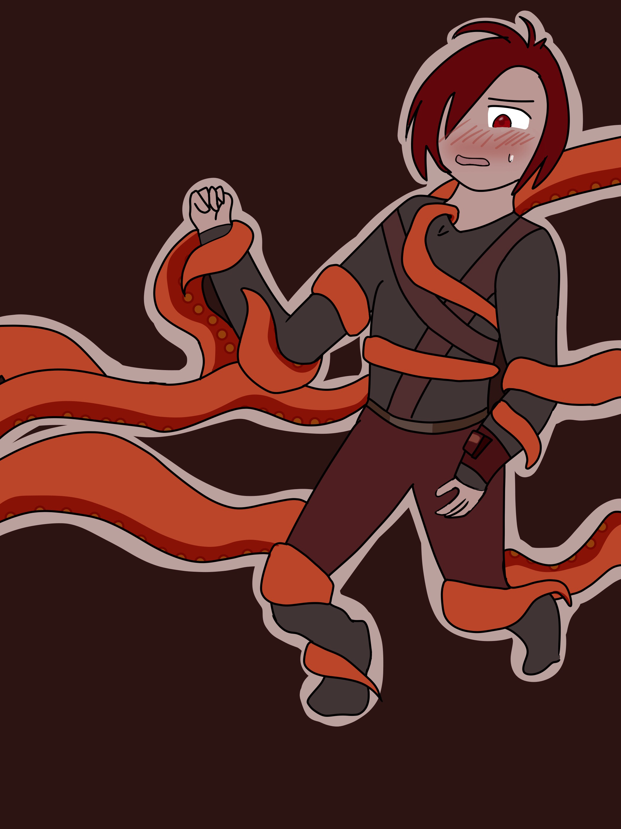 🦑Fanart for Inkydigs MaxxyR̶e̶d̶Blue - 插图 ART street