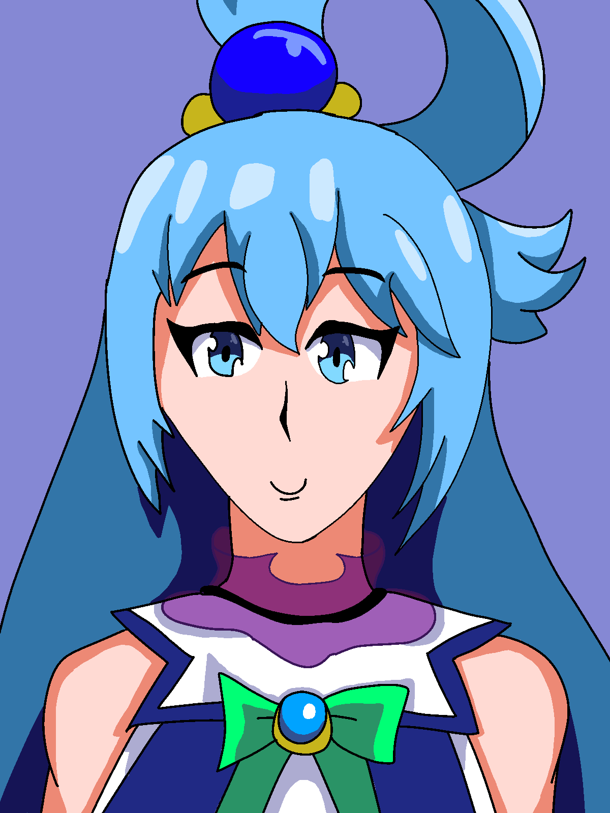 Aqua drawing lol Dumbweeb45 - Illustrations ART street