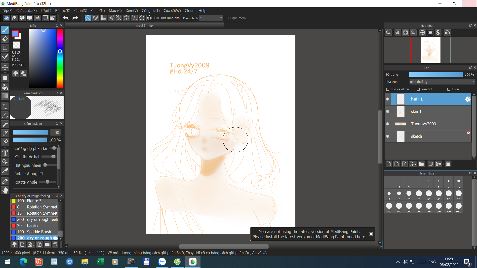 The first digi anime picture :> TuongVy2009 - Illustrations ART street