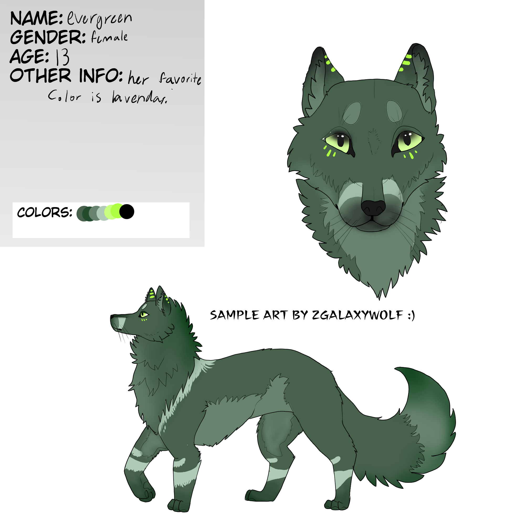 Evergreen OC. Artist4life - Illustrations ART street