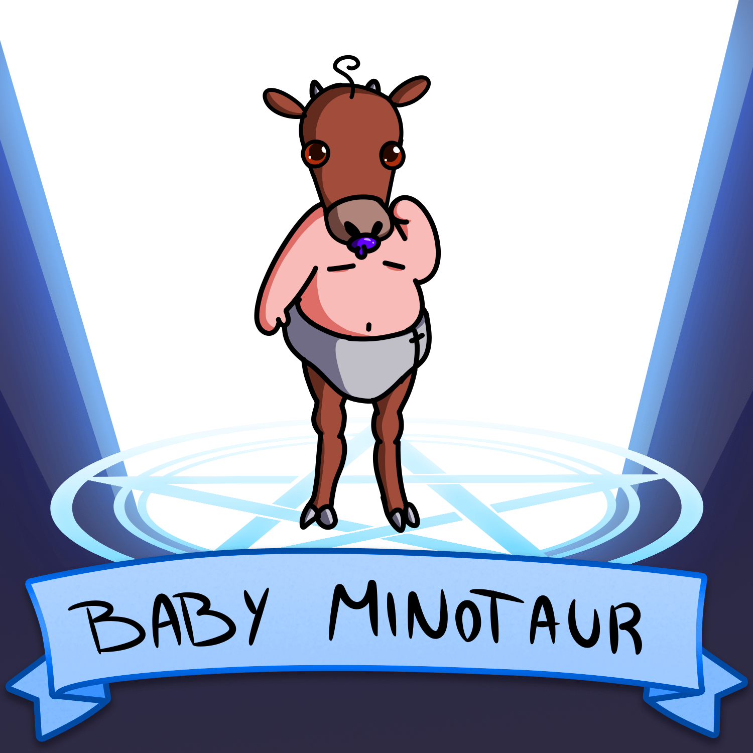 Baby Minotaur Geeezard - Illustrations ART street
