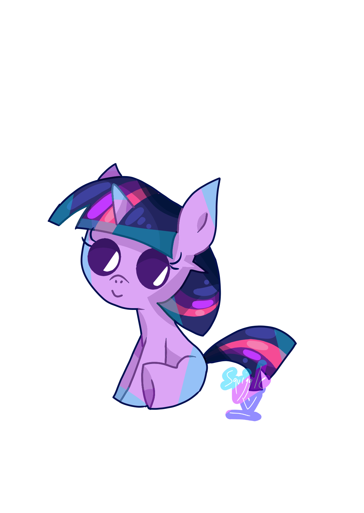 Filly Mini Twilight OwO Squiggle Liggle - Illustrations ART street