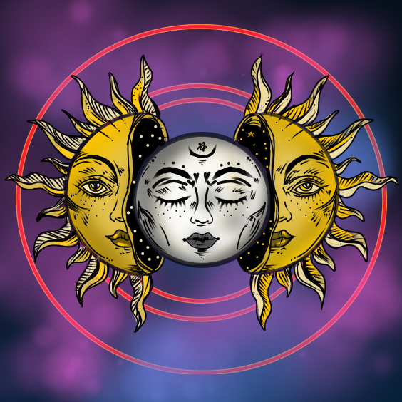 Moon & Sun Hacker - Illustrations ART street