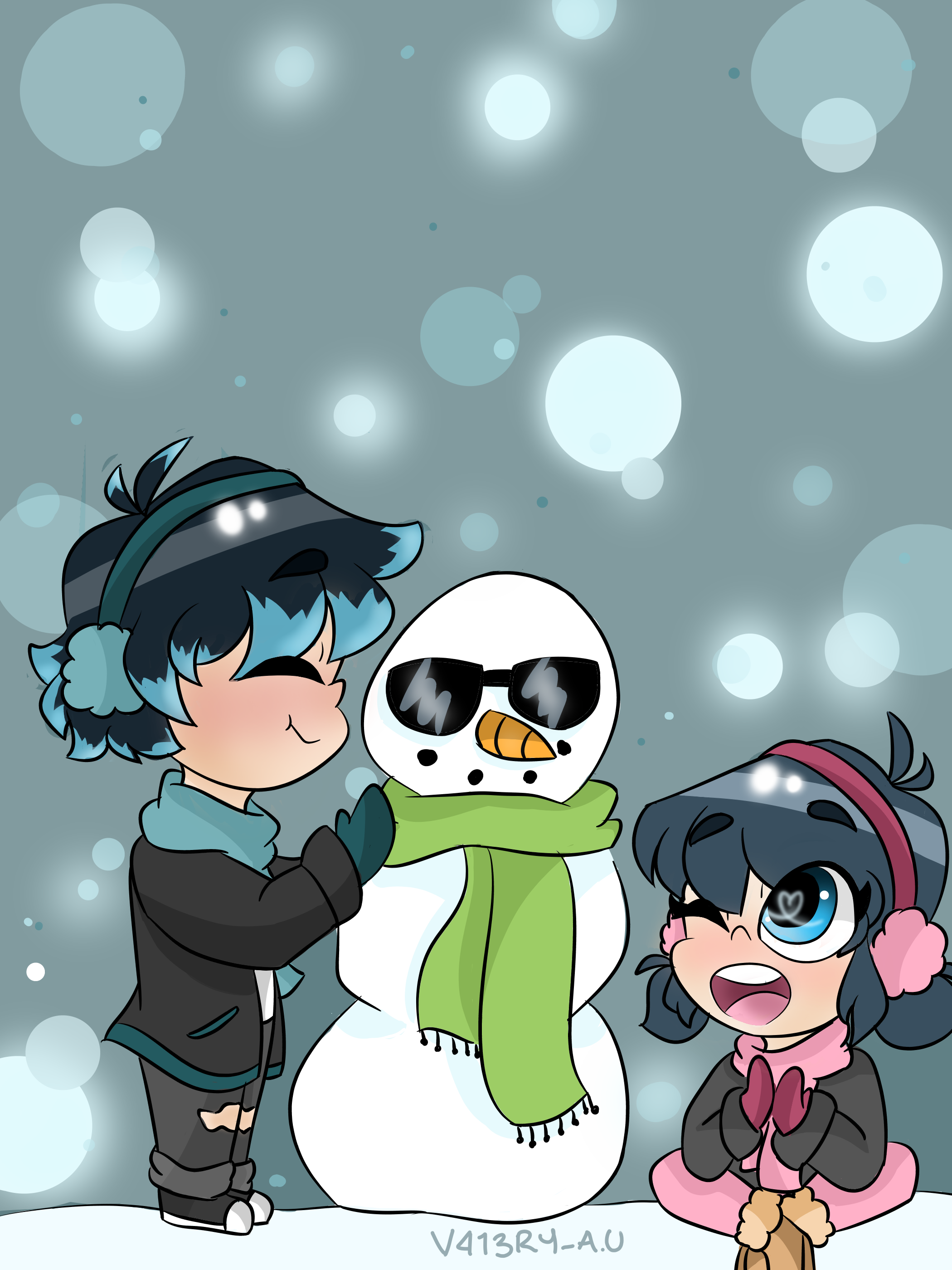 Lukanette at winter V413RY_A.U - 插图 ART street