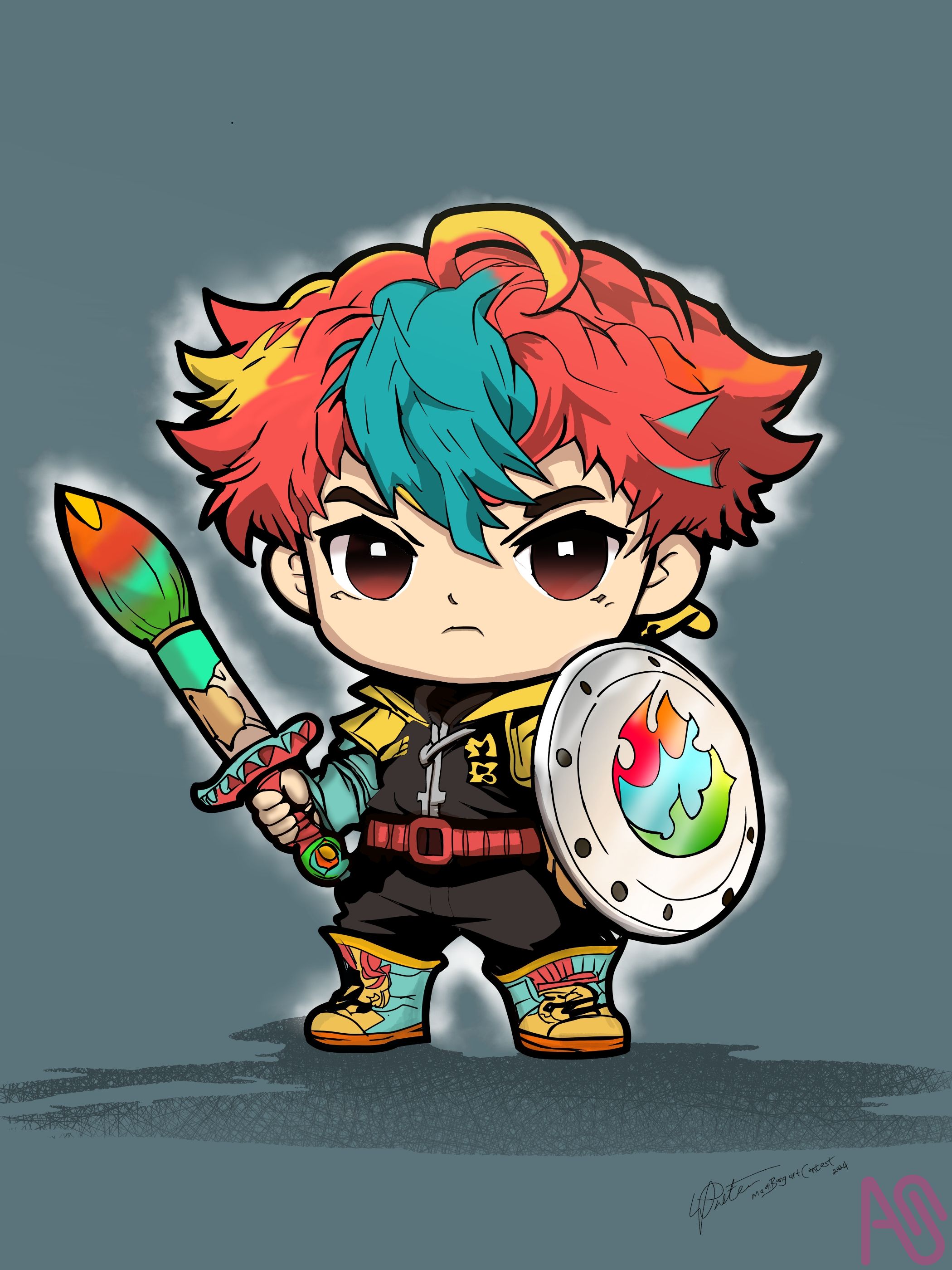 Mediblaze, Warrior Of The Paint. Waylian - Illustrations ART street