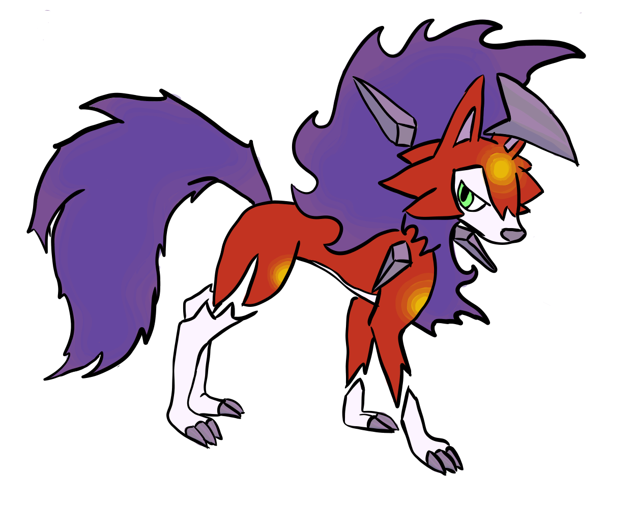 Ghost-type Lycanroc AWeirdKidInABox - 일러스트 ART street (아트 스트리트)