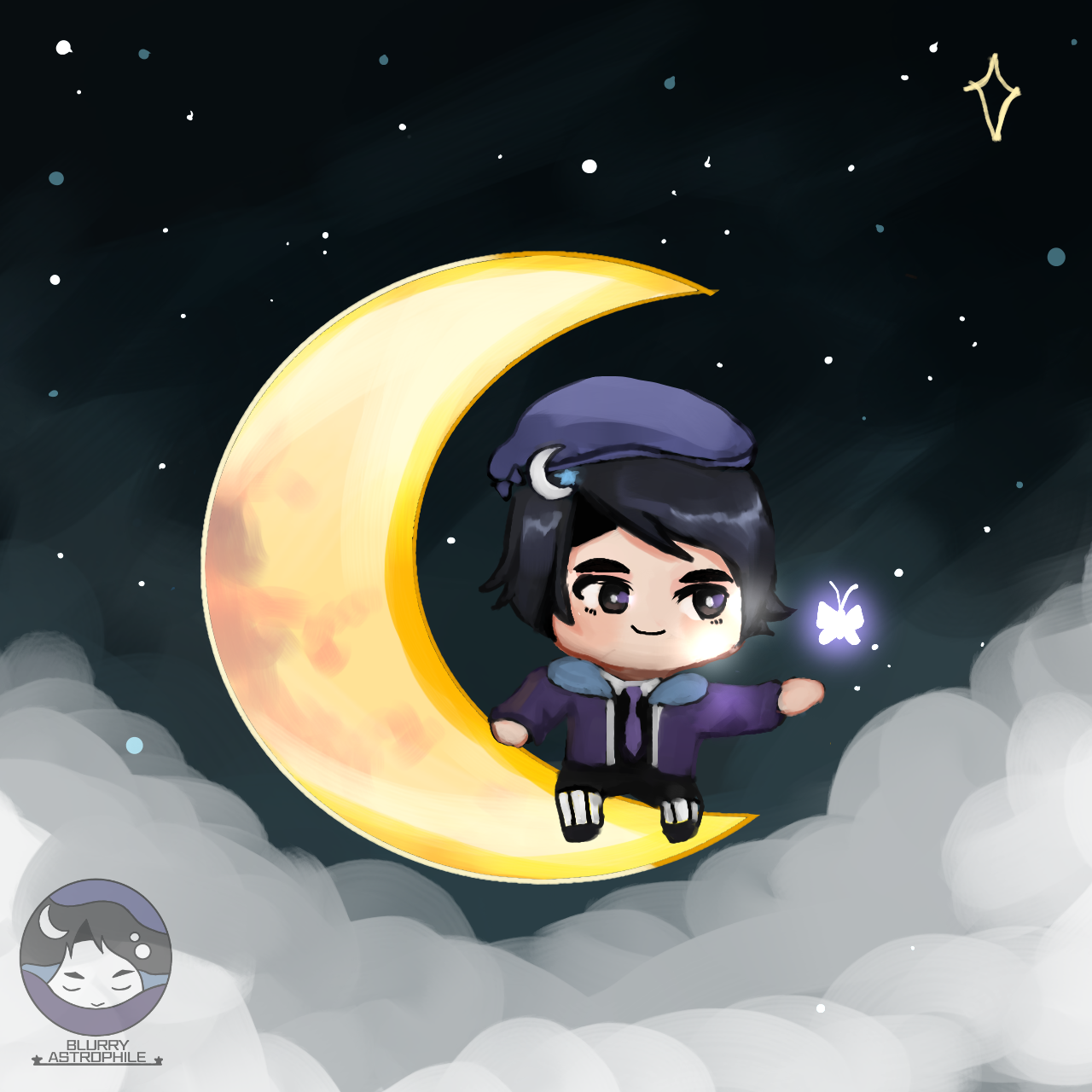 Main OC (chibi ver) BlurryAstrophile - Illustrations ART street