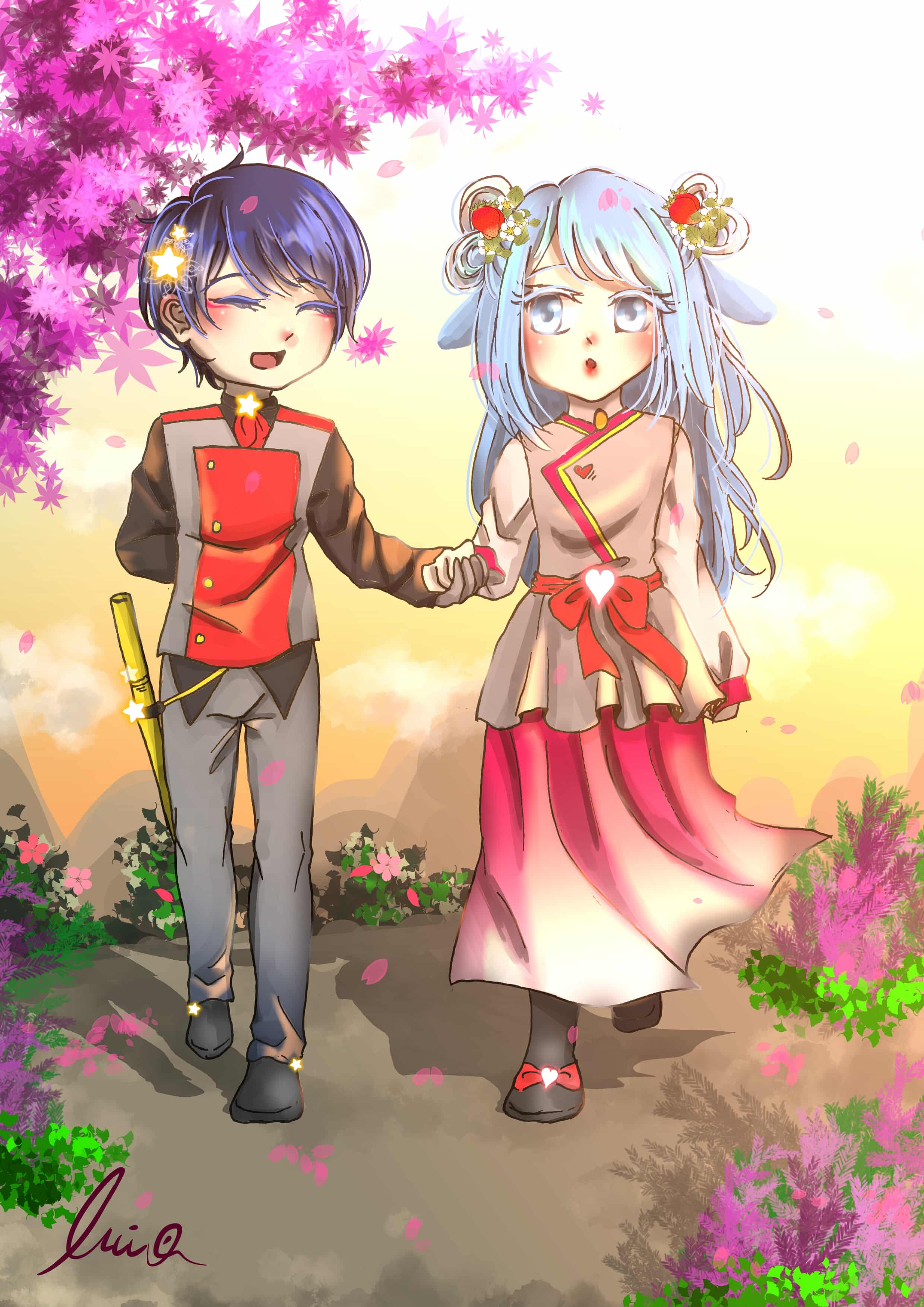 "We might be destined together." Lin Pebri - Illustrations ART street