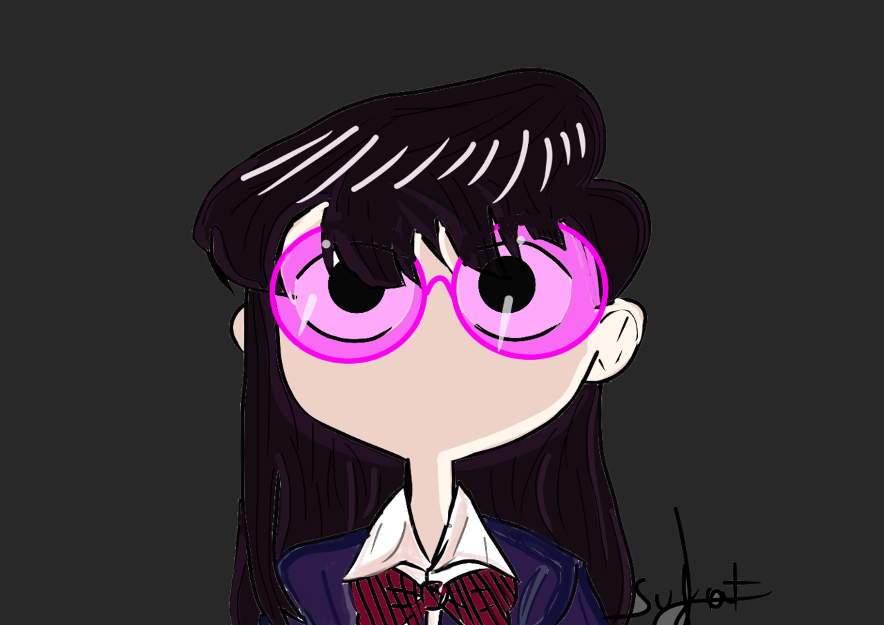 Komi-San con lentes de Ditxiz XD Sufat_98 - Illustrations ART street