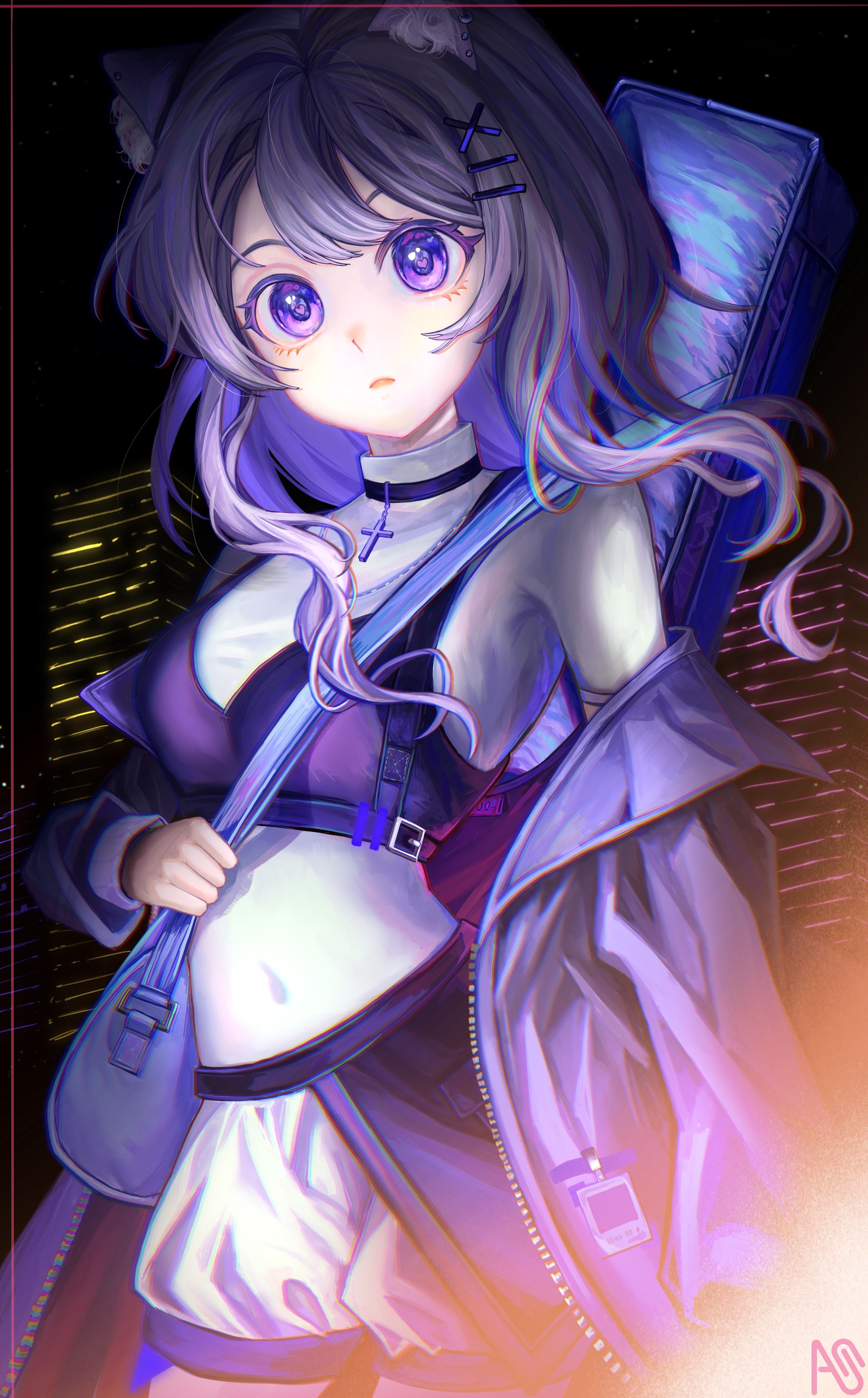 晚上 Aww - Illustrations ART street