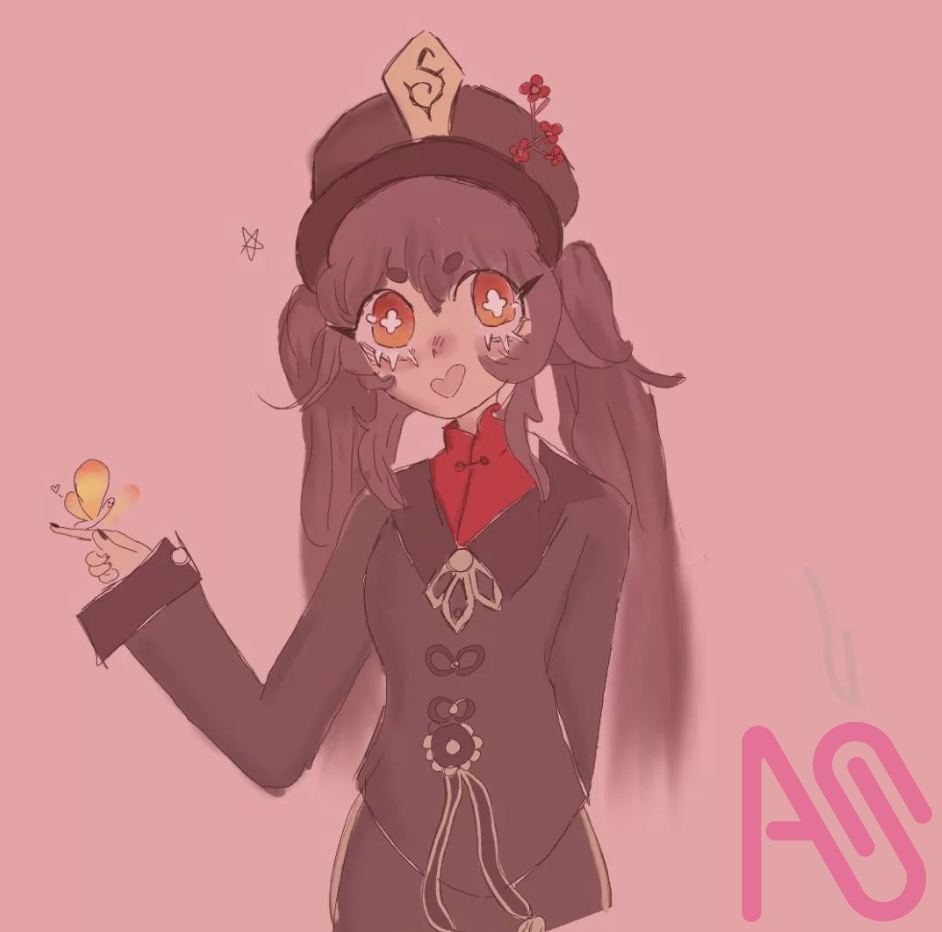 Hu Tao -Genshin Impact popcorndraws - 插图 ART street