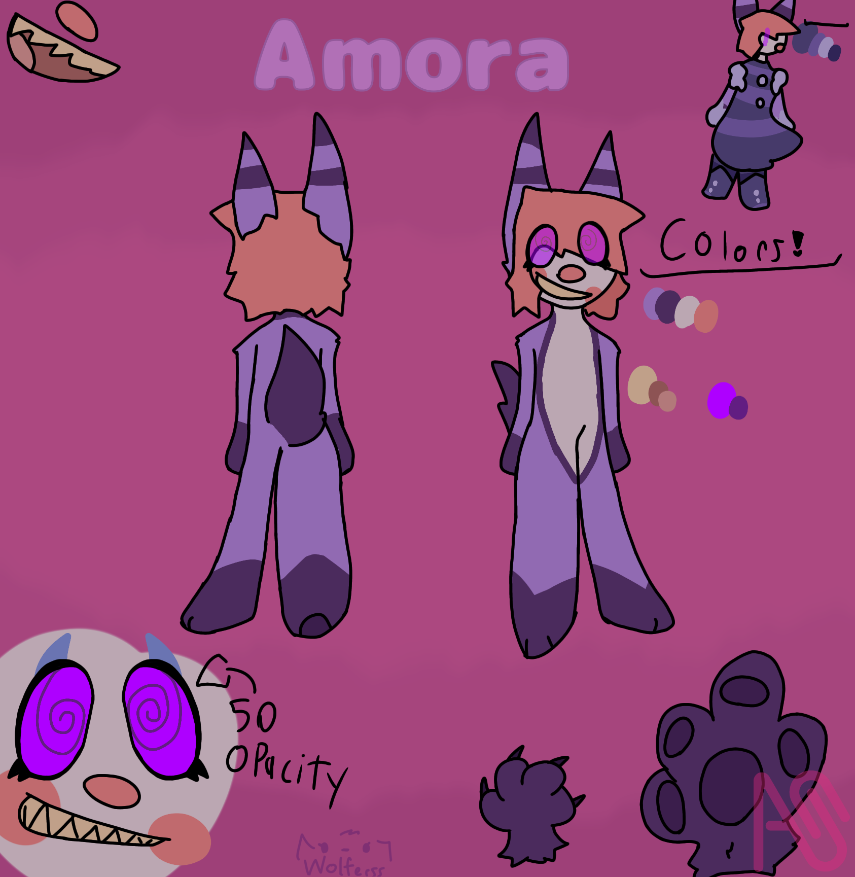 I just realized (Amora ref sheet basically) Wolfers457998 ...