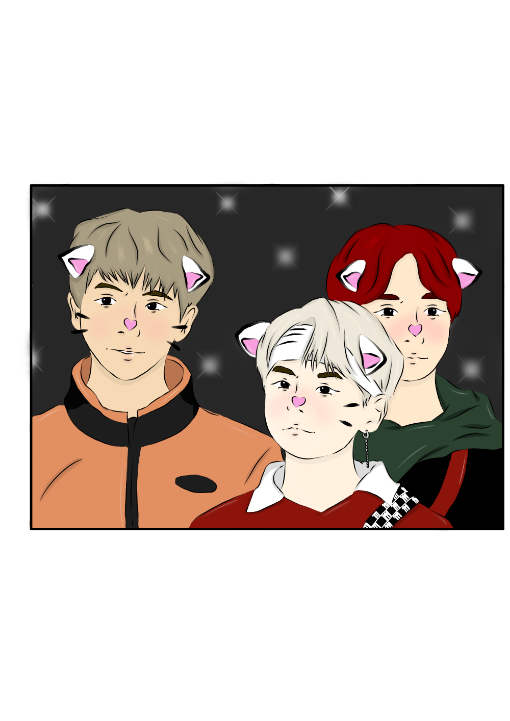 Cute bts rap line Myukheii - Illustrations ART street