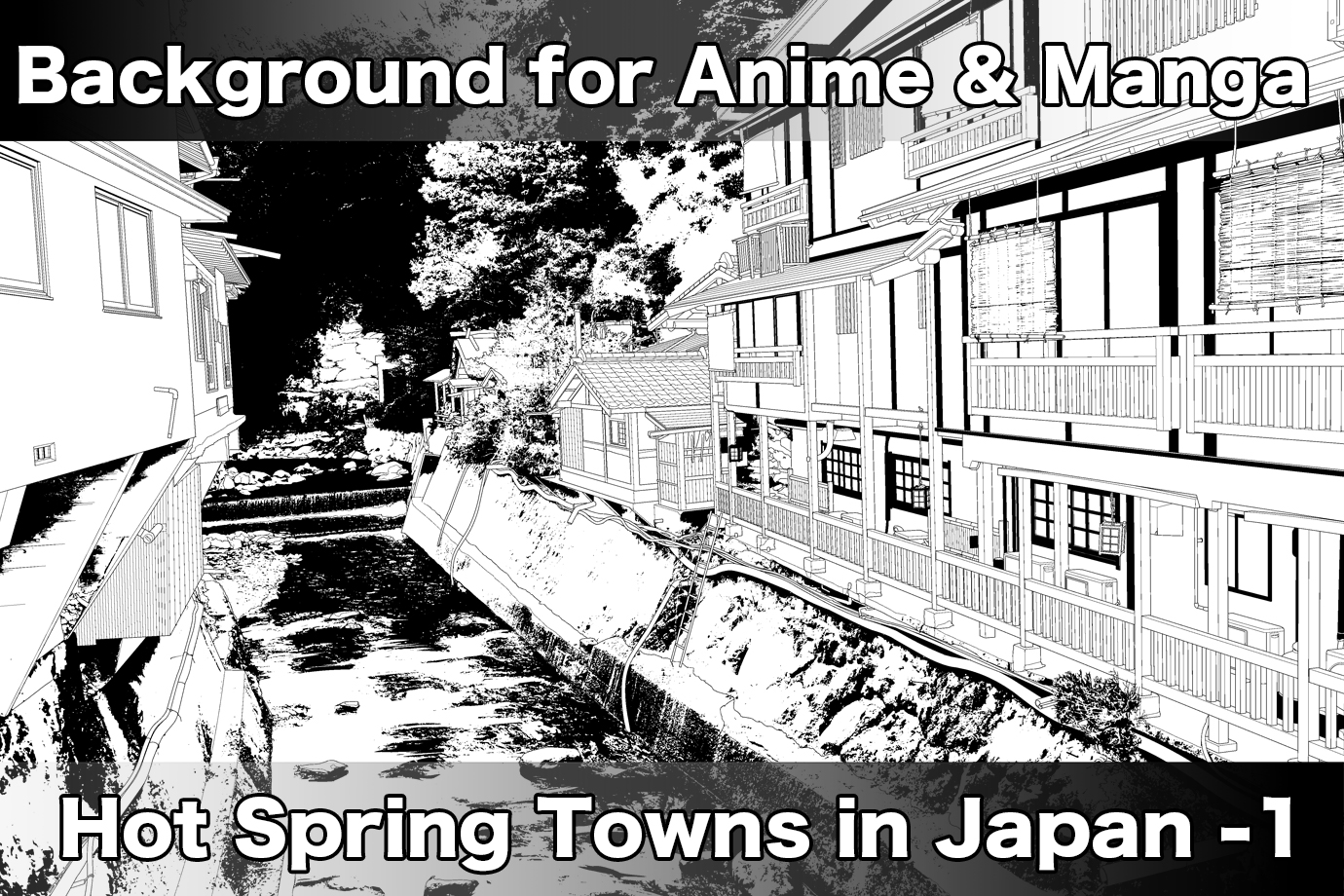 Hot Spring Towns in Japan -1 | Digital Illustration Materials | ART ...