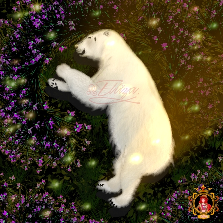 Sleepy Polar Bear Elliza Dragonclaws - Illustrations ART street