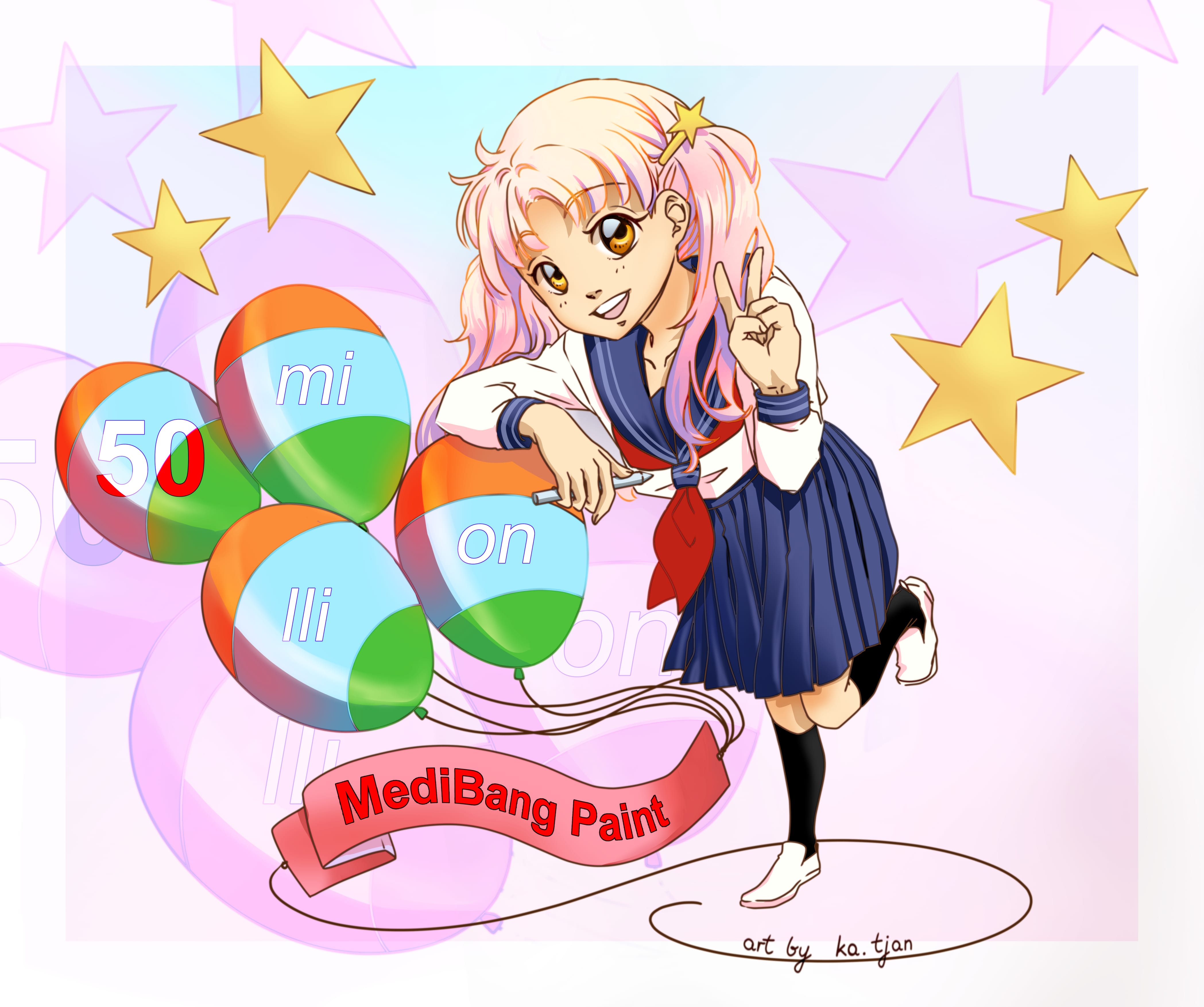 MediBang Paint 50 million! ka.tjan - Illustrations ART street