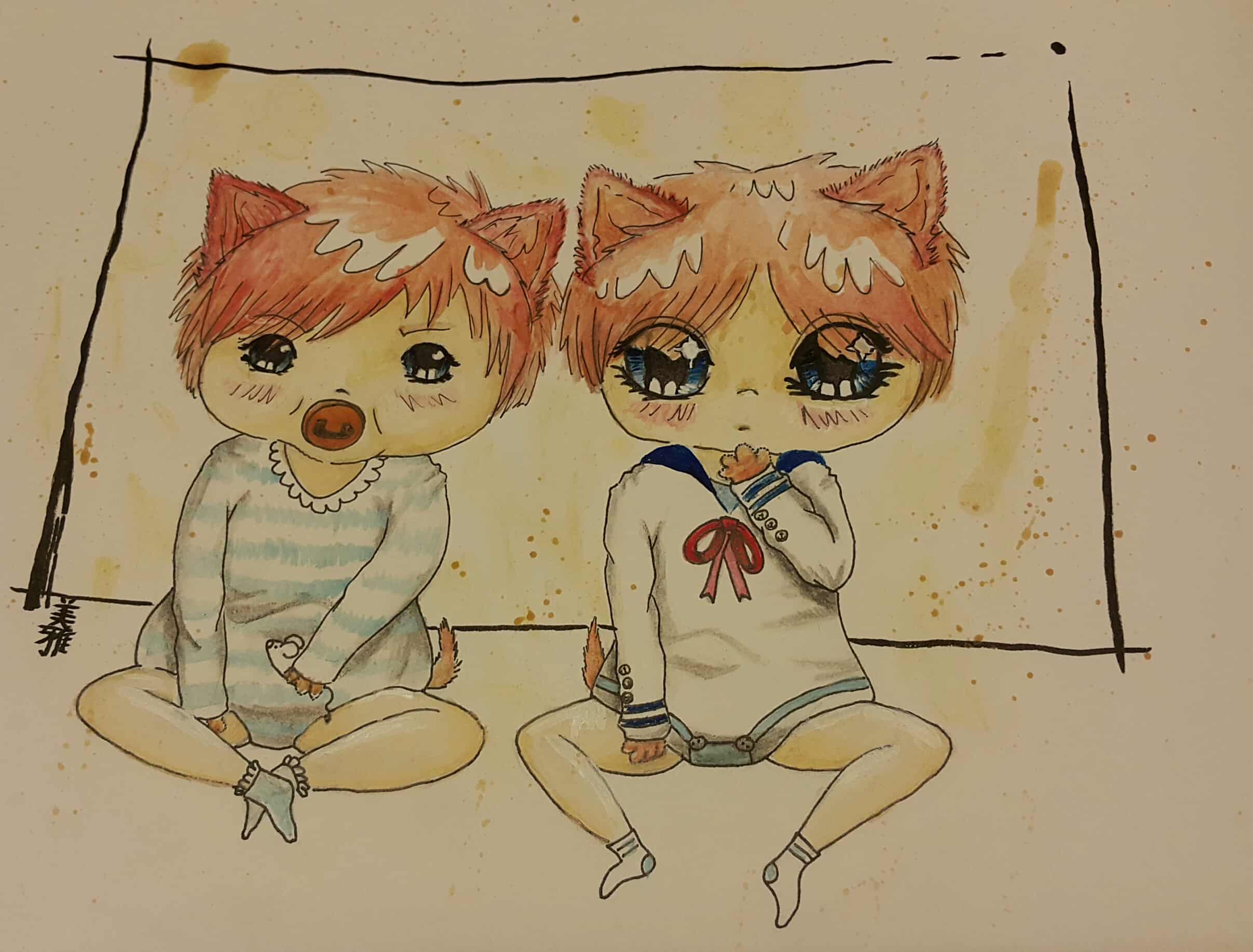 Foster kittens SimoSimo - Illustrations ART street