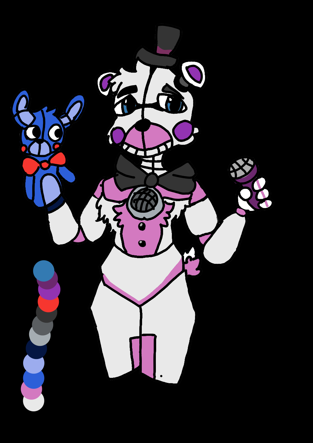 Funtime Freddy 💜🖤Nightmarefoxy1304🖤💜 - Illustrations ART street