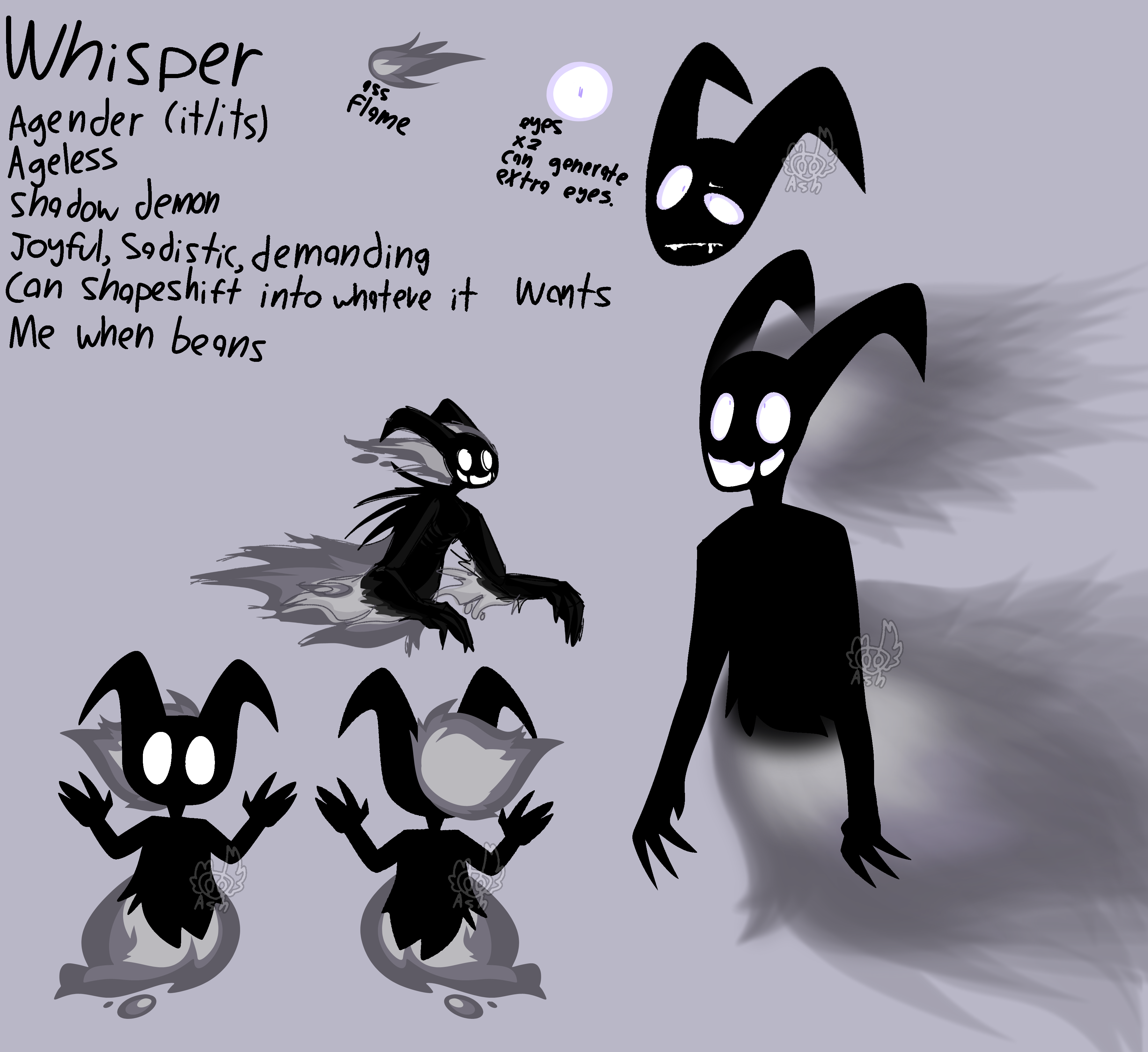 Whisper // updated reference sheet Gloomy 👑 - 插畫 ART street