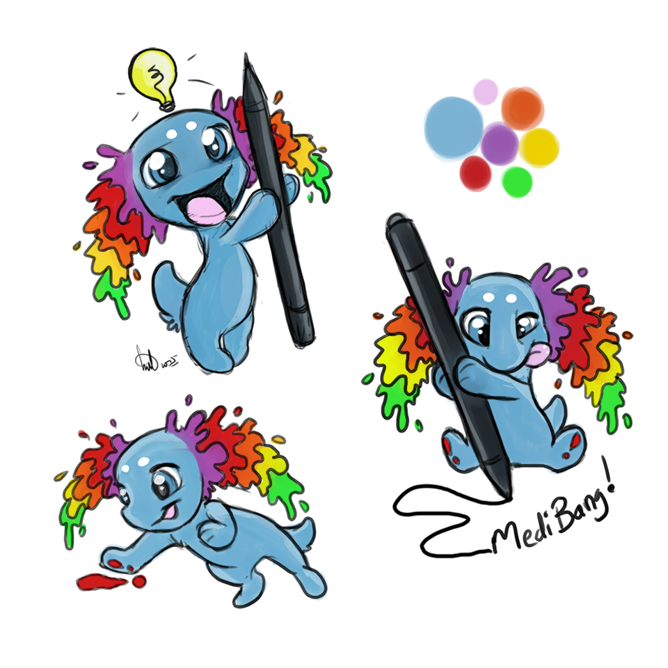 Medi the Mascot KwiK Concepts - Illustrations ART street