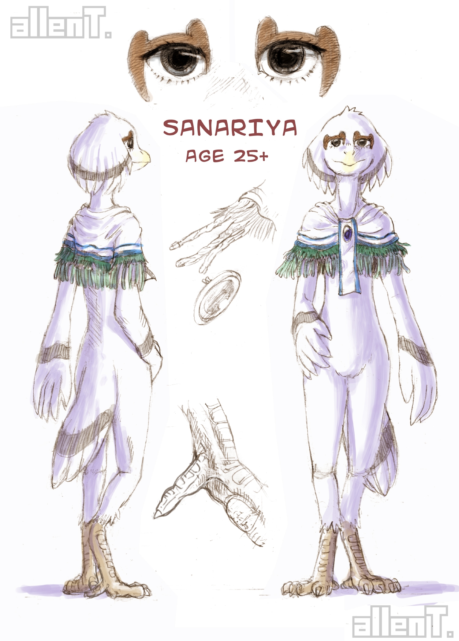 Character sheet - Sanariya Allen T. - Illustrations ART street