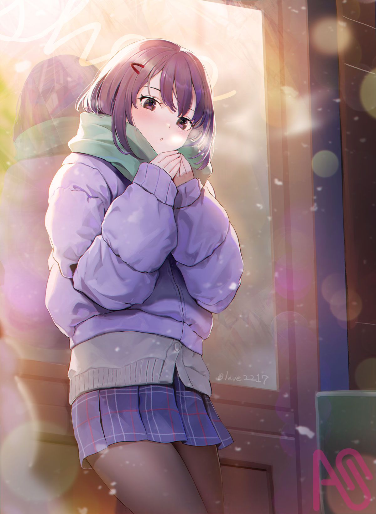 waiting girl カニみかん/mandarin crab/ - Illustrations ART street