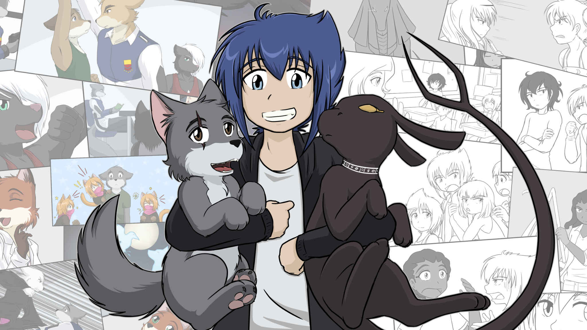 Teddy, Andrew and Set KuraSuki - 일러스트 ART street (아트 스트리트)