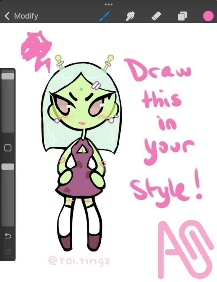 Alien drawing challenge Tokodayo - Illustrations ART street