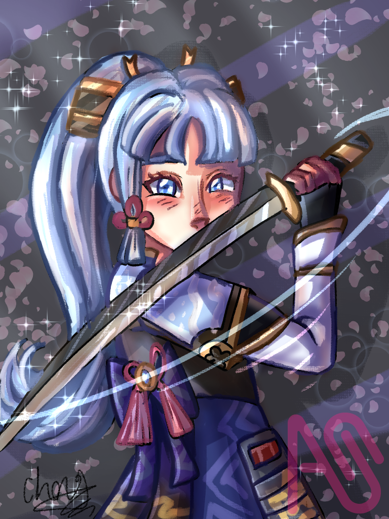 Ayaka from Genshin Impact Ch0ng - Illustrations ART street