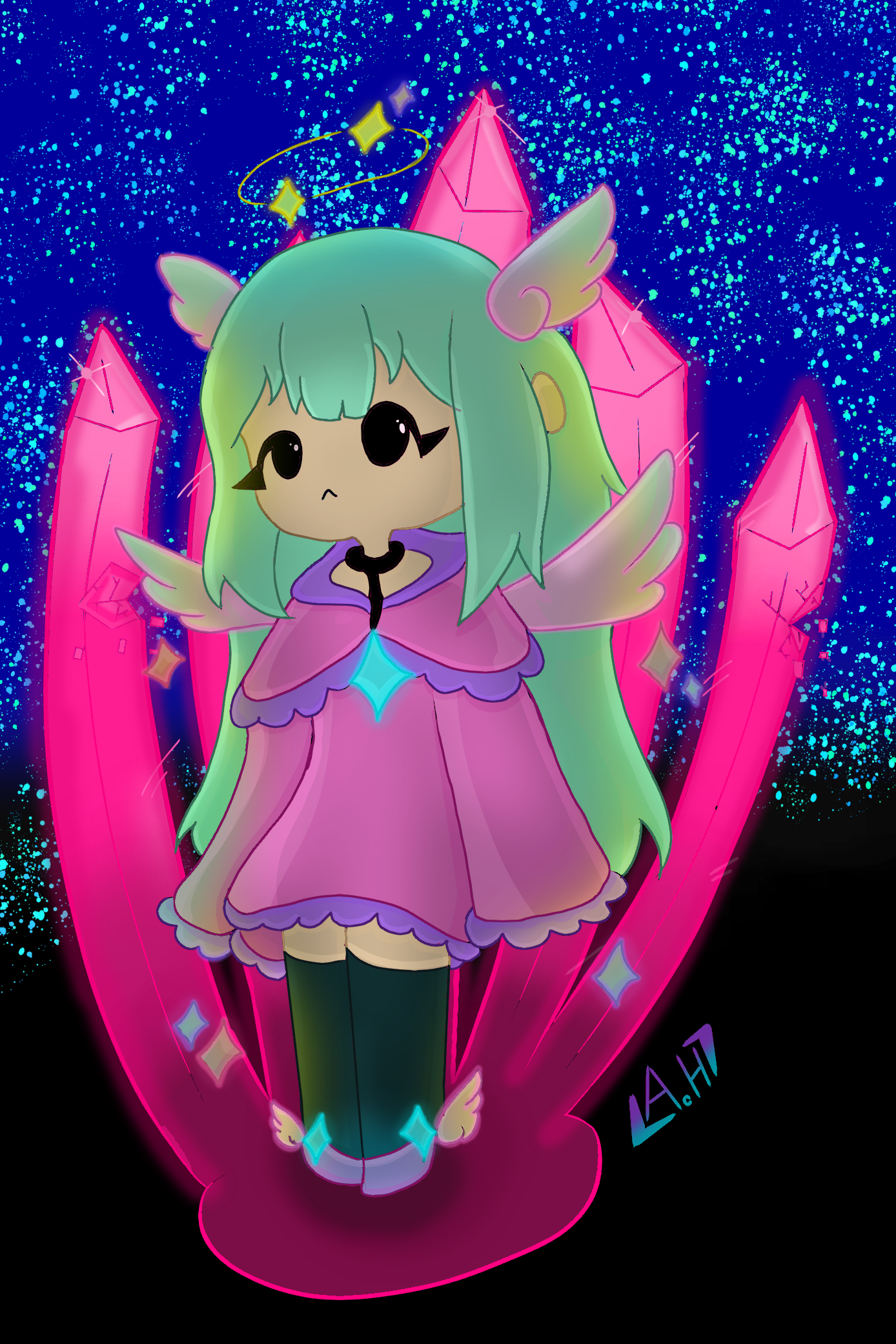 crystal angel Cyann - Illustrations ART street