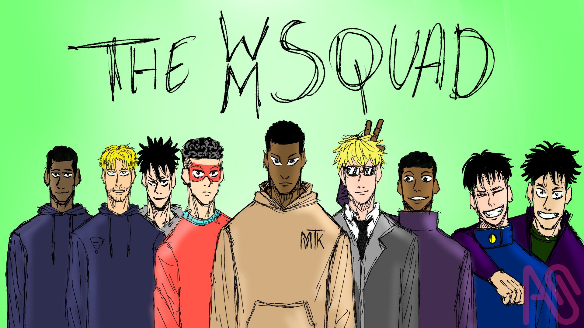 THE M SQUAD . COLOR TEST V1 MVTK_art - Illustrations ART street