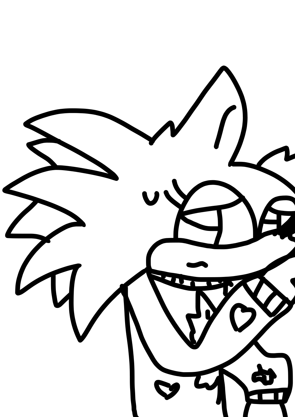 Side Profile Maple the Hedgehog Foxgamer - Illustrations ART street