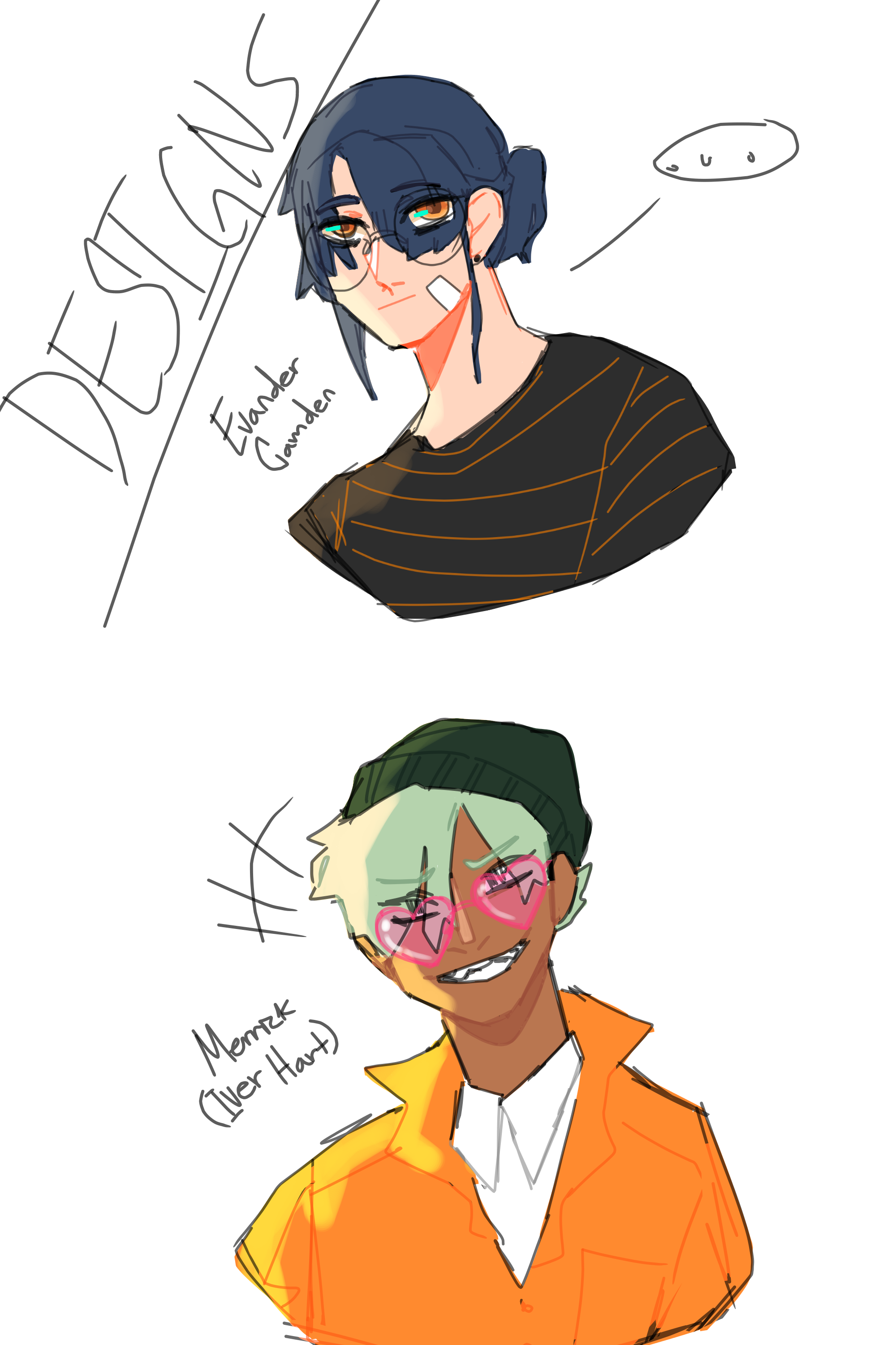 Draft RPG character designs Drawinghermit - Illustrations ART street