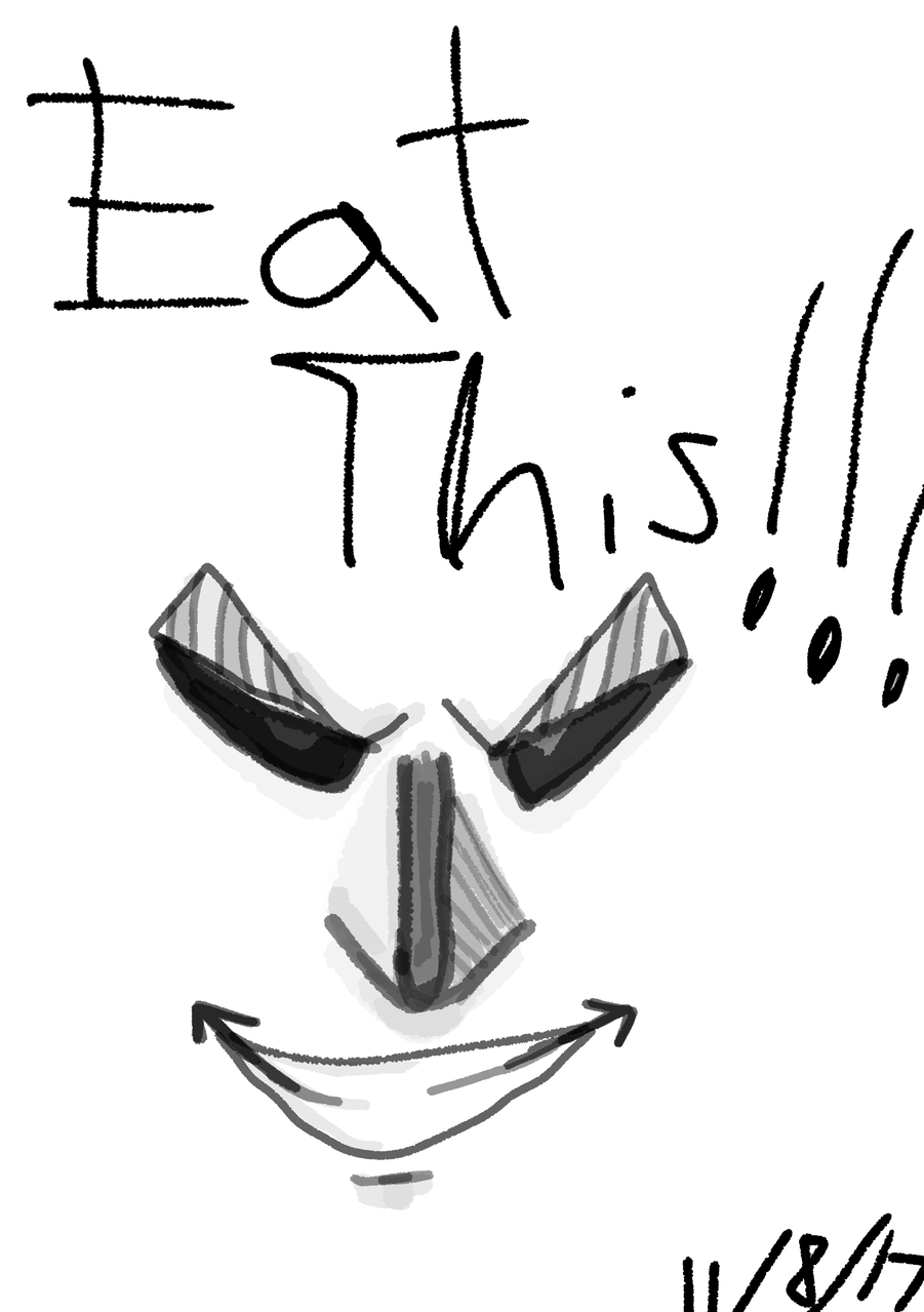 EAT THIS Typing cat - Illustrations ART street