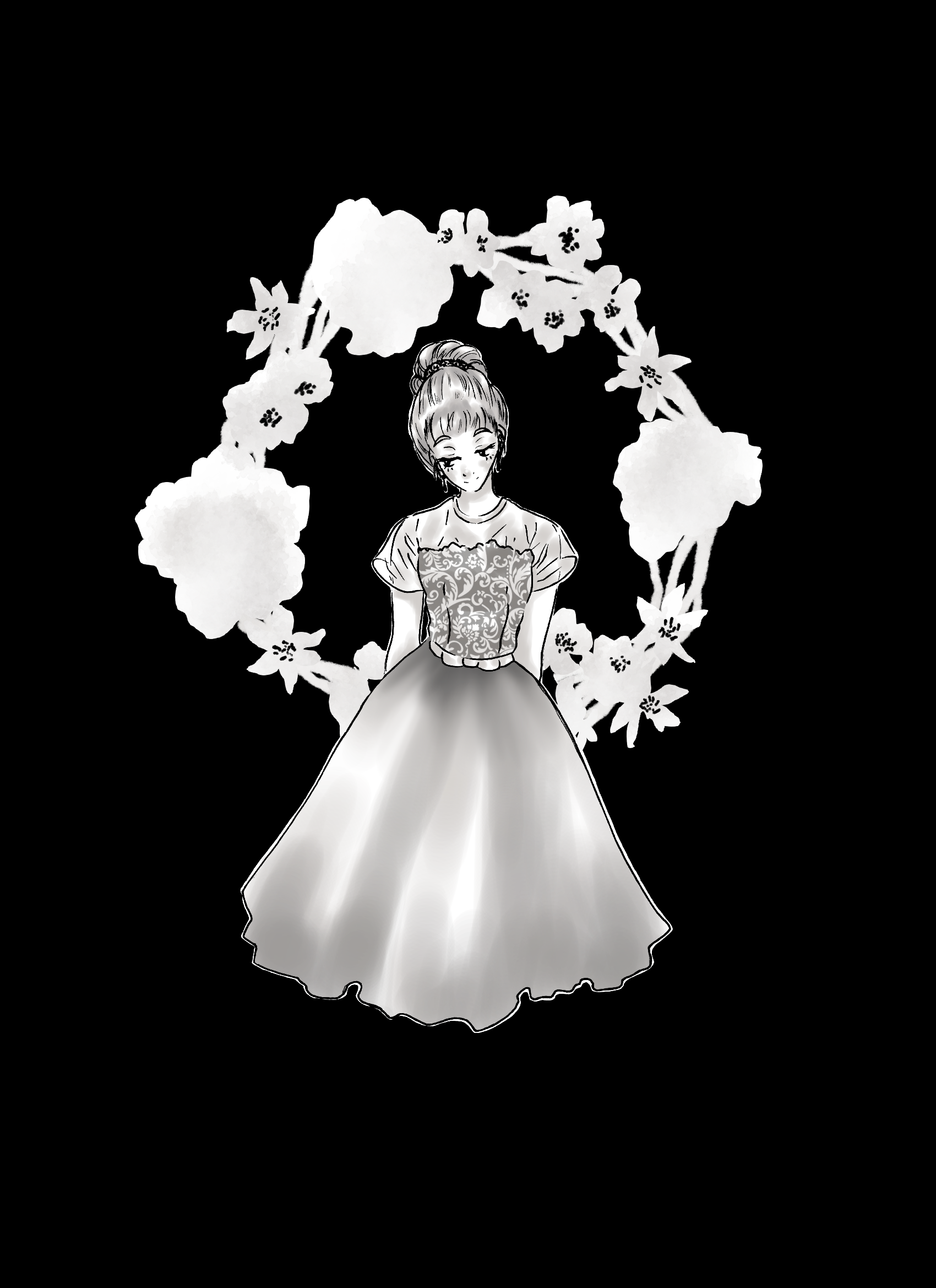 White Beauty Hanaby - Illustrations ART street