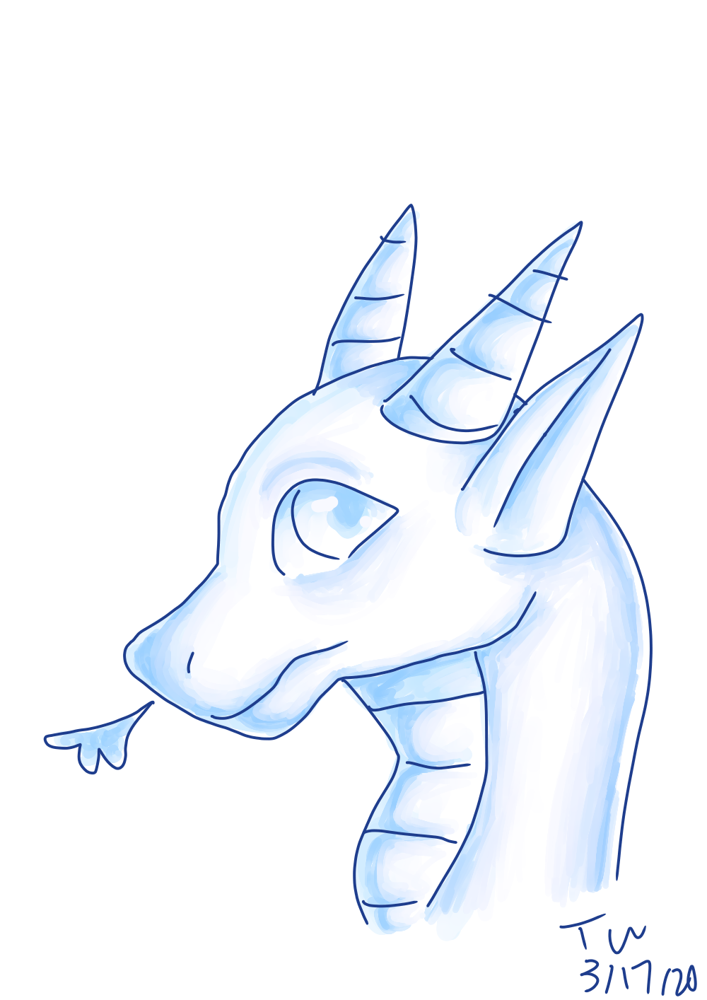 a coot dragon I made before bed Opossum King - 插图 ART street