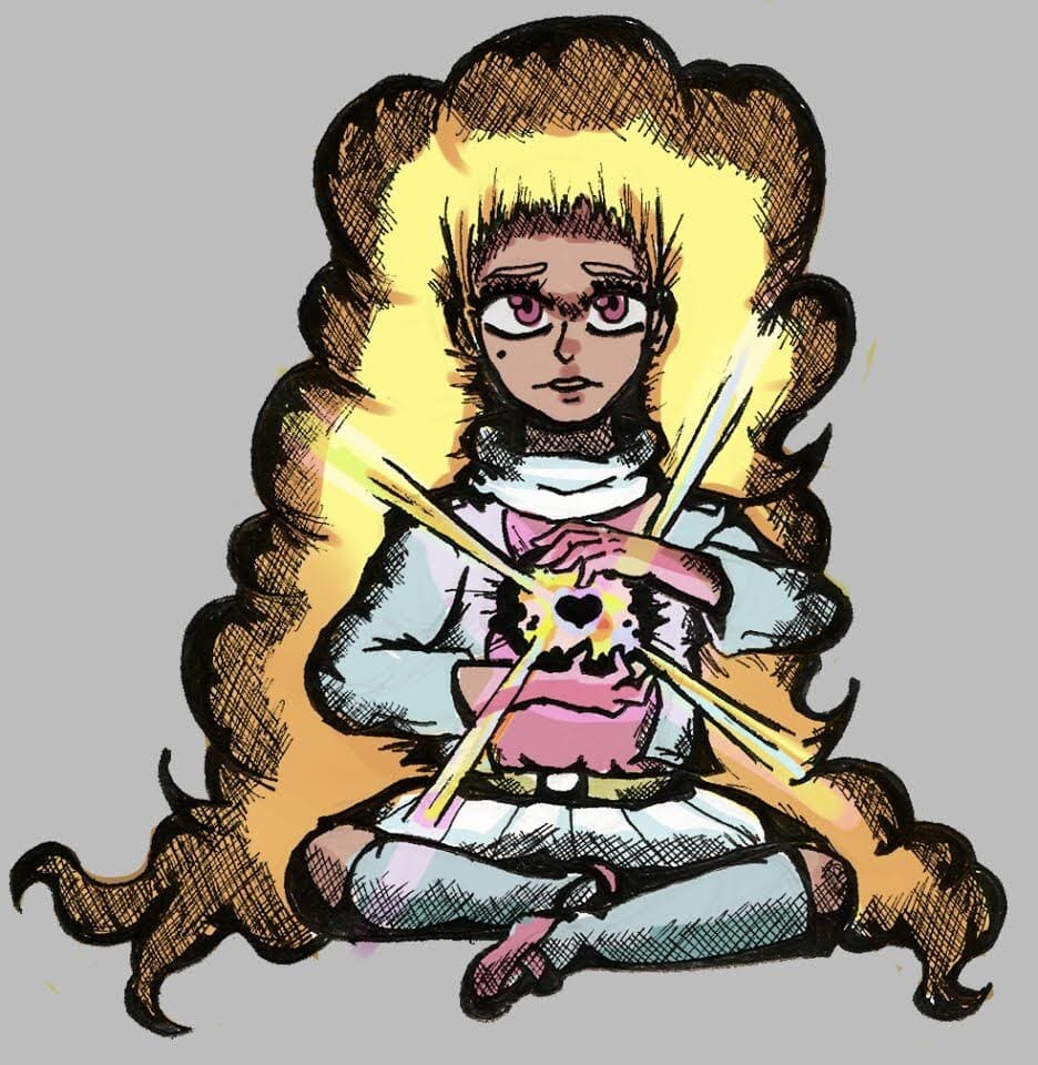 Power girl spiritual Horacio Jorge - Illustrations ART street