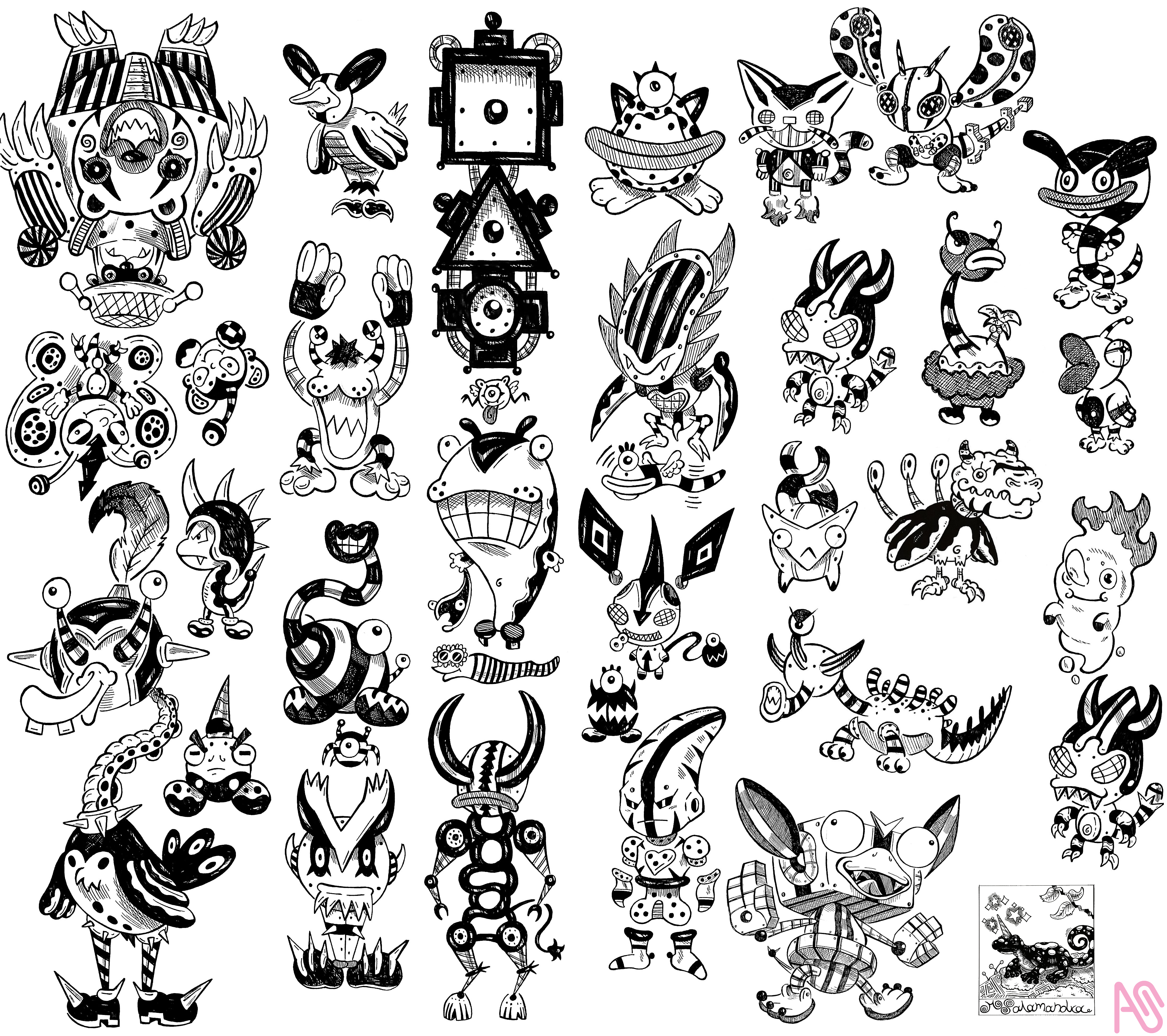 One Tale - Stone´s Animals MSALAMANDRA - Illustrations ART street