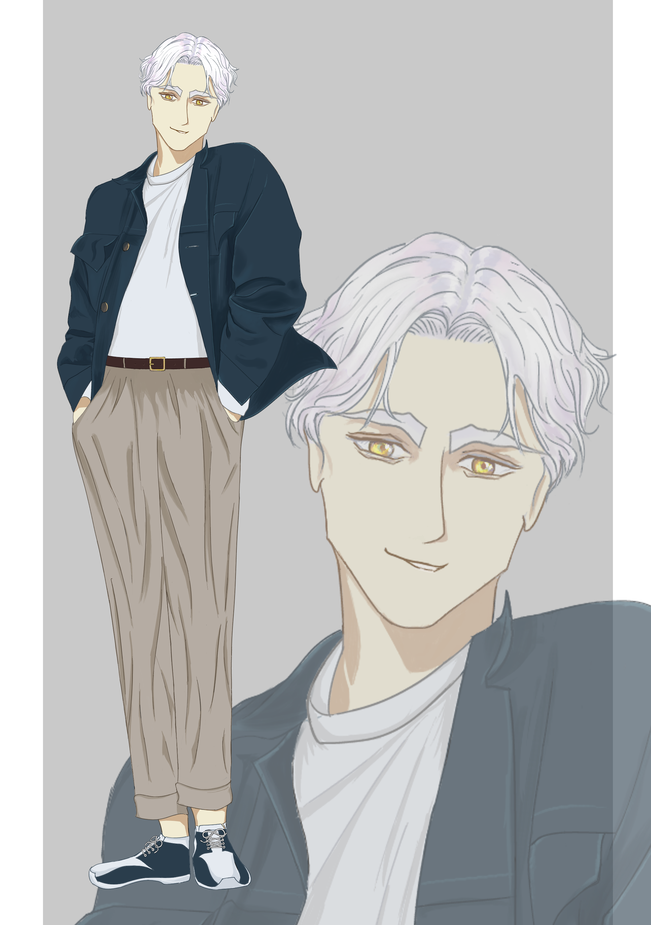 An OC for my upcoming webtoon hastyhash - Illustrations ART street