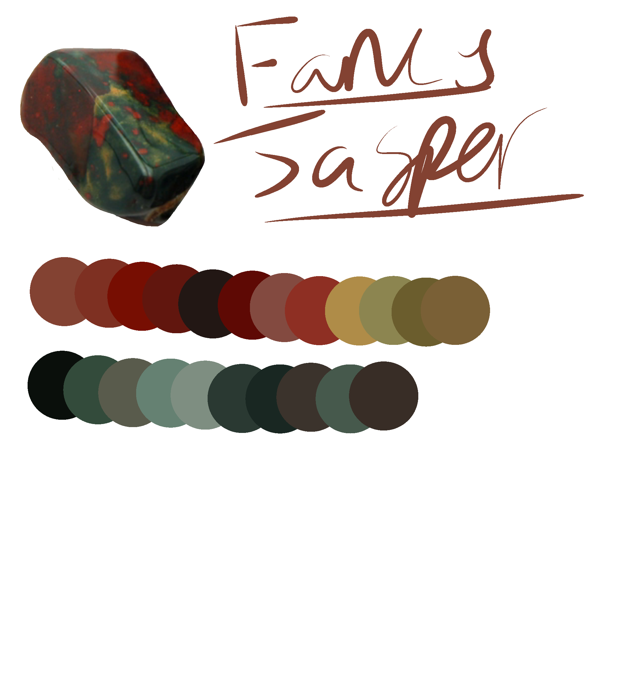 Fancy Jasper Gemstone Palette ArtisticArmoury - 插畫 ART street