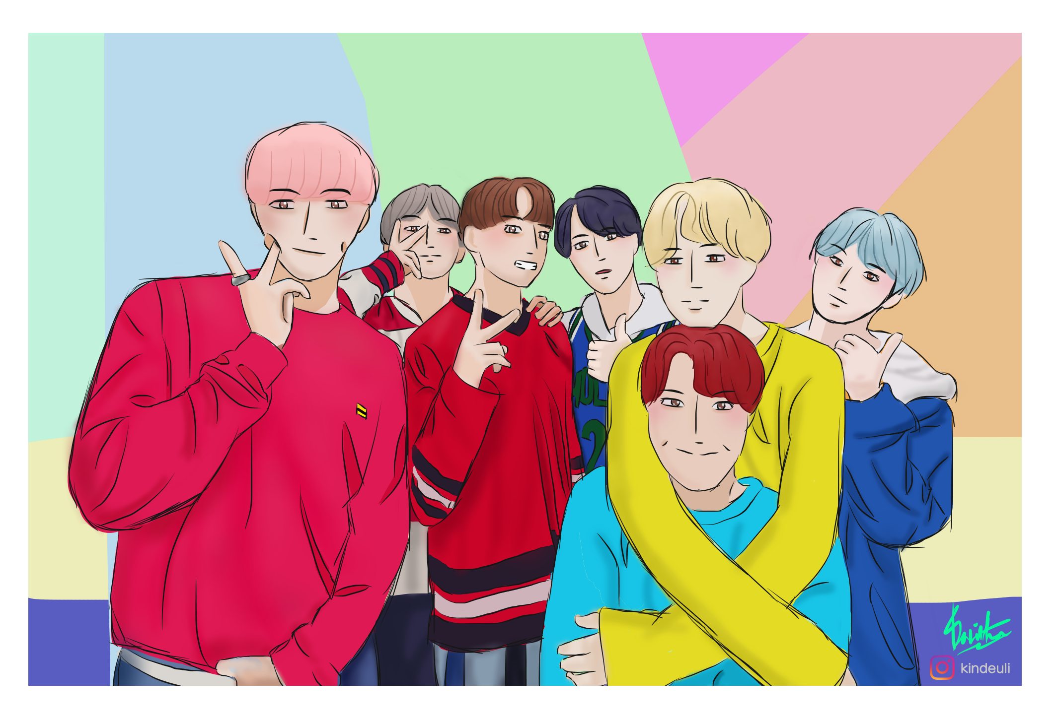 BTS Dliya Basitha - Illustrations ART street